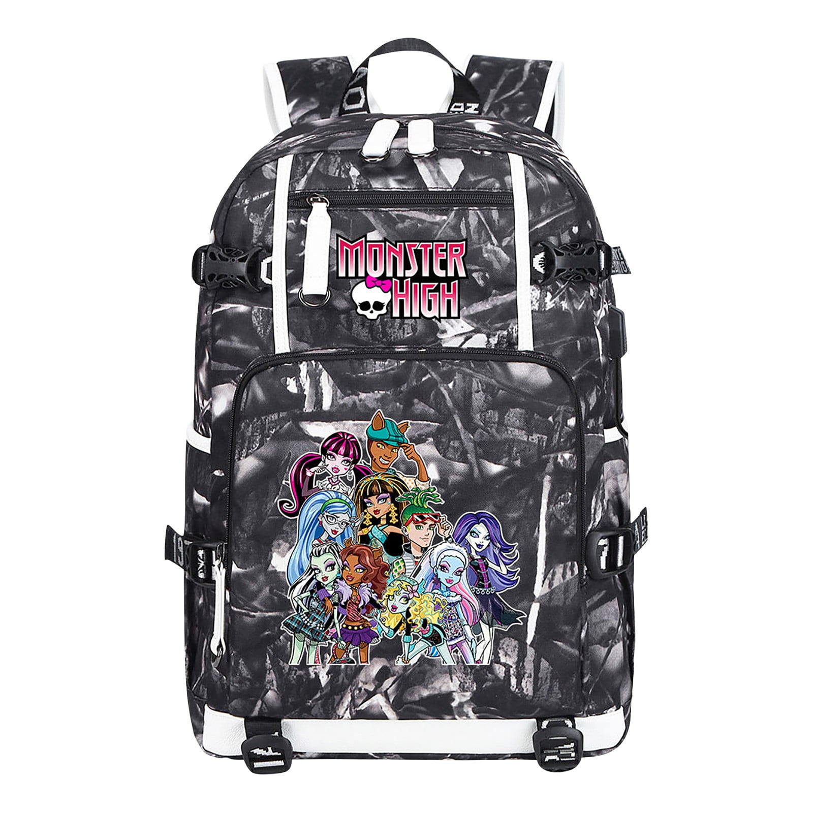 Monster High Travel Backpack Student Back to School Large Capacity ...