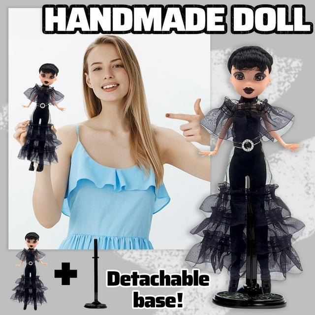 Wednesday Addams Fashion Doll: Soft - bodied and 11.5 Inches Tall ...