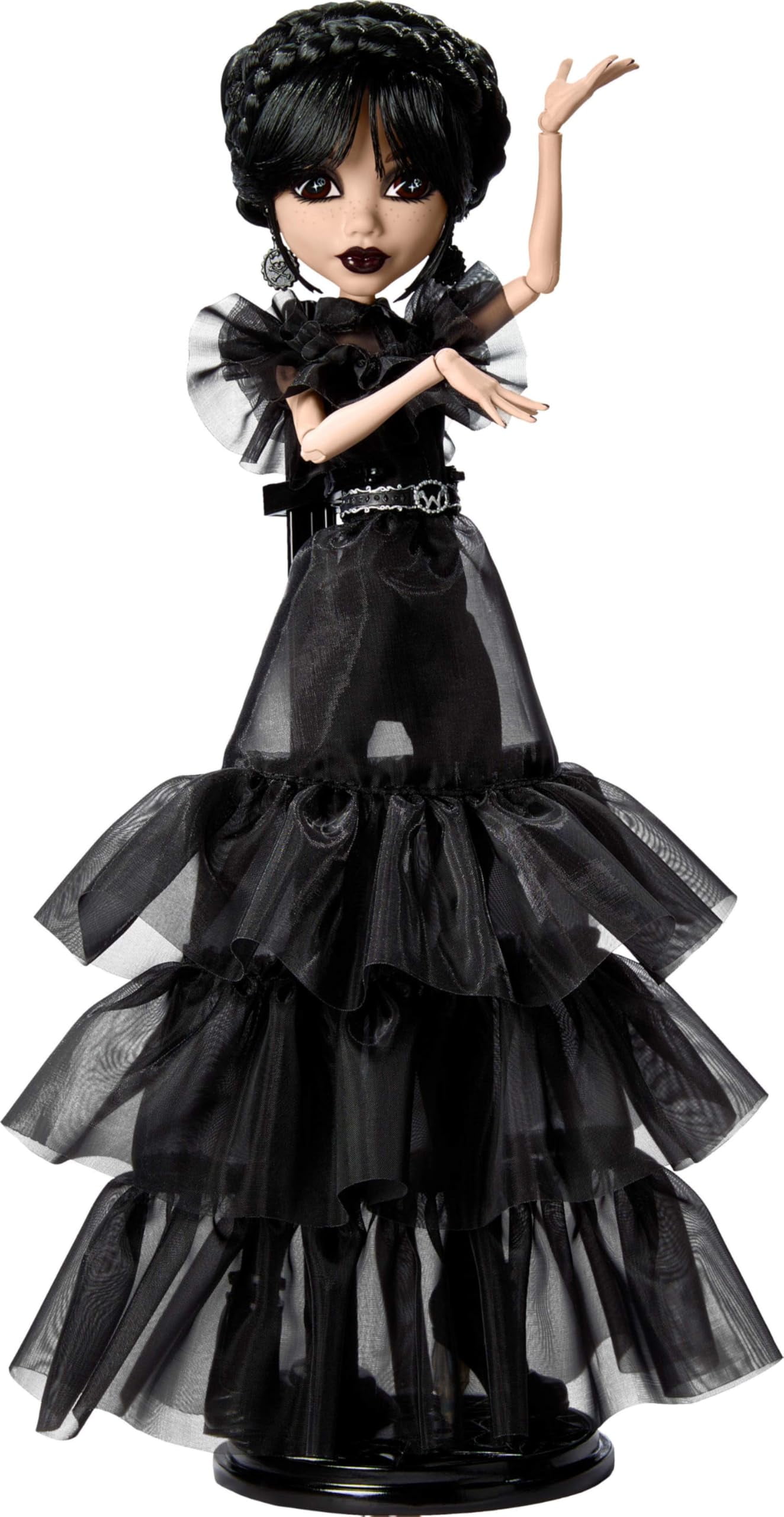 Monster High Wednesday Doll, Rave’N Wednesday Collectible in Black ...