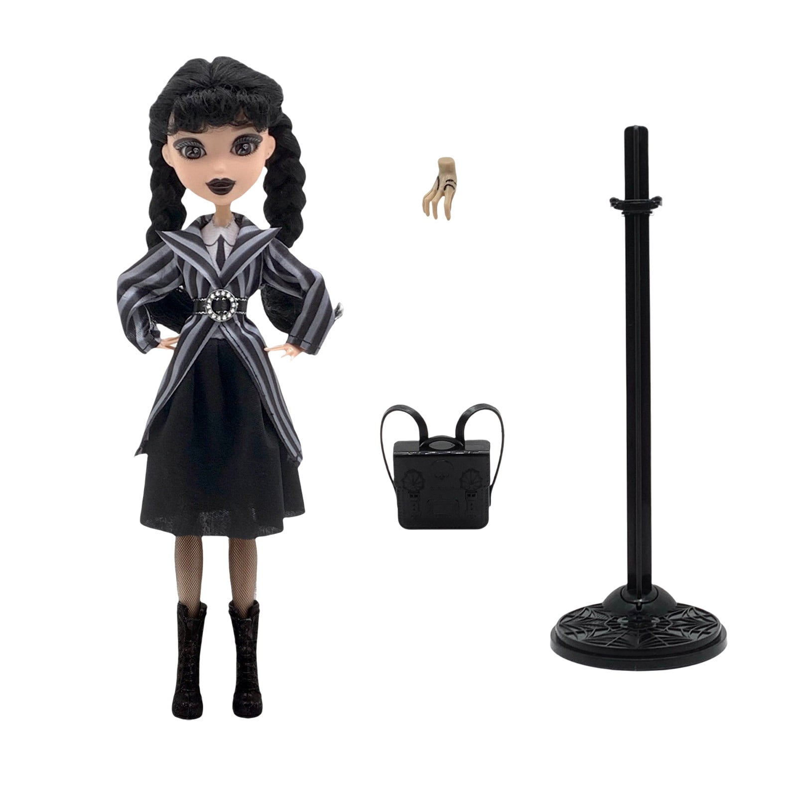 Monster-High Wednesday Doll and Accessories, Wednesday Addams ...
