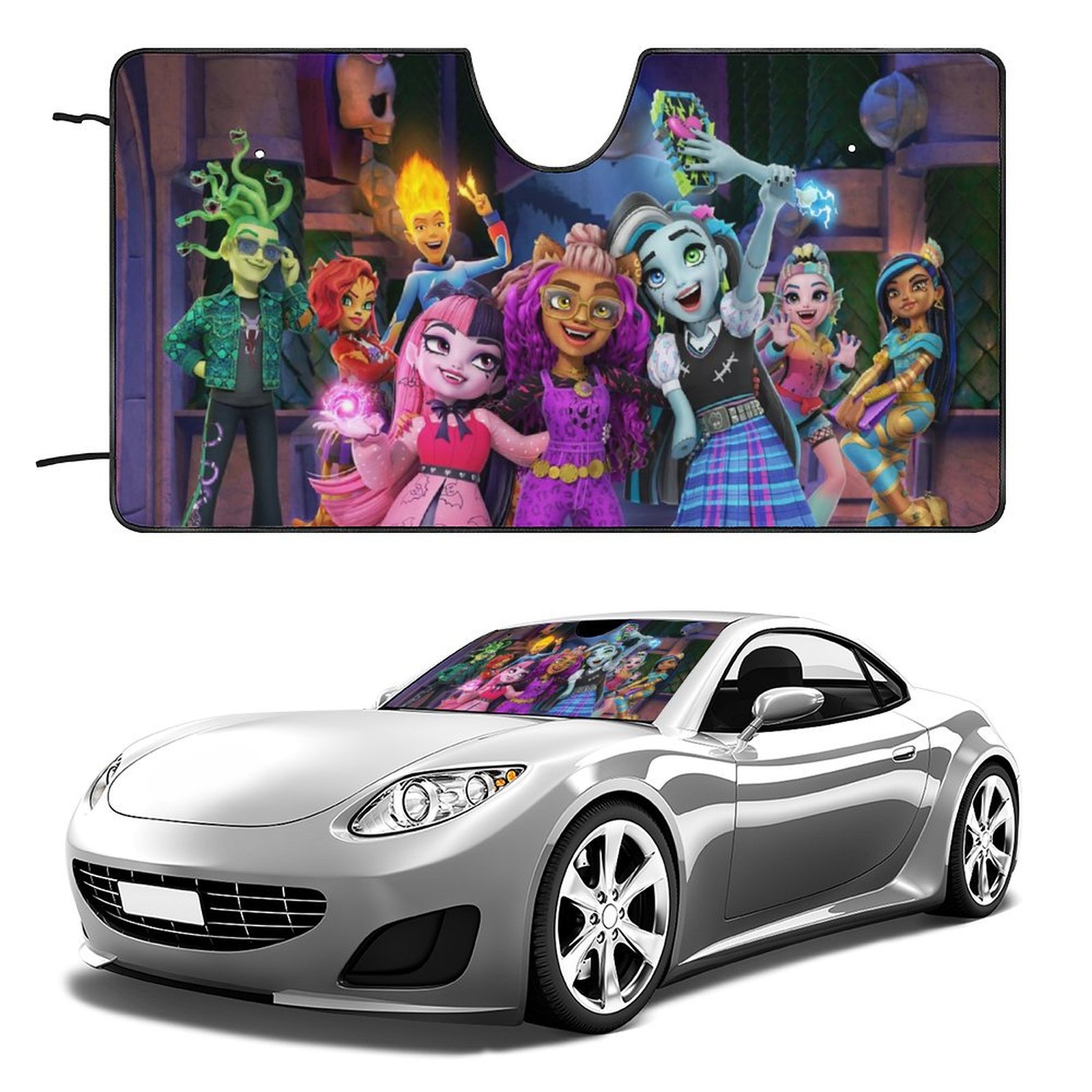 Monster High Windshield Sun Shade - Car Sun Shade Windshield Keeps ...
