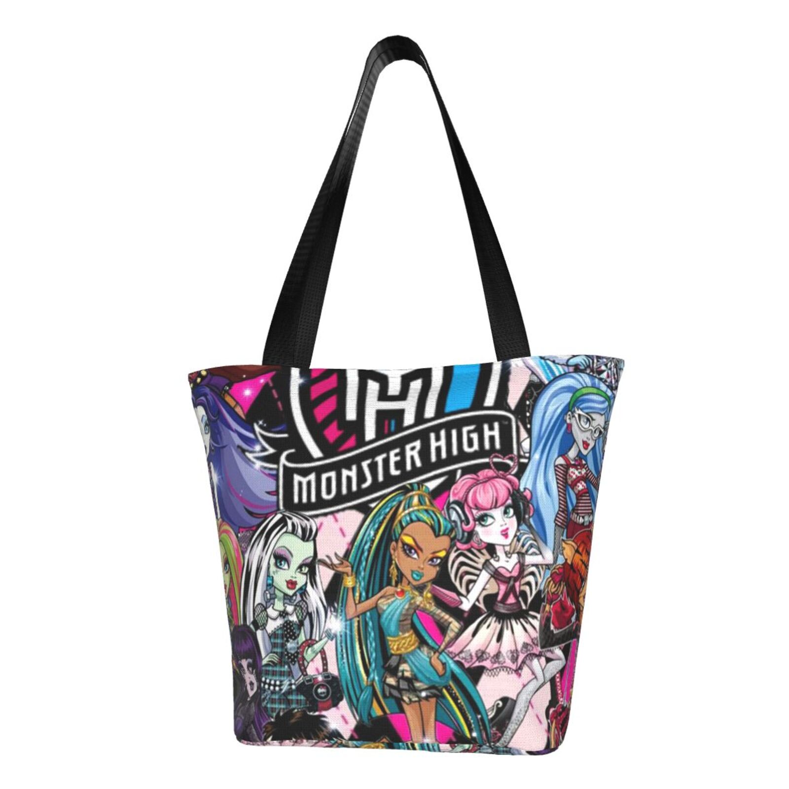 Monster High Women's Tote Bag Large Capacity Shoulder Bag Daily Handbag ...