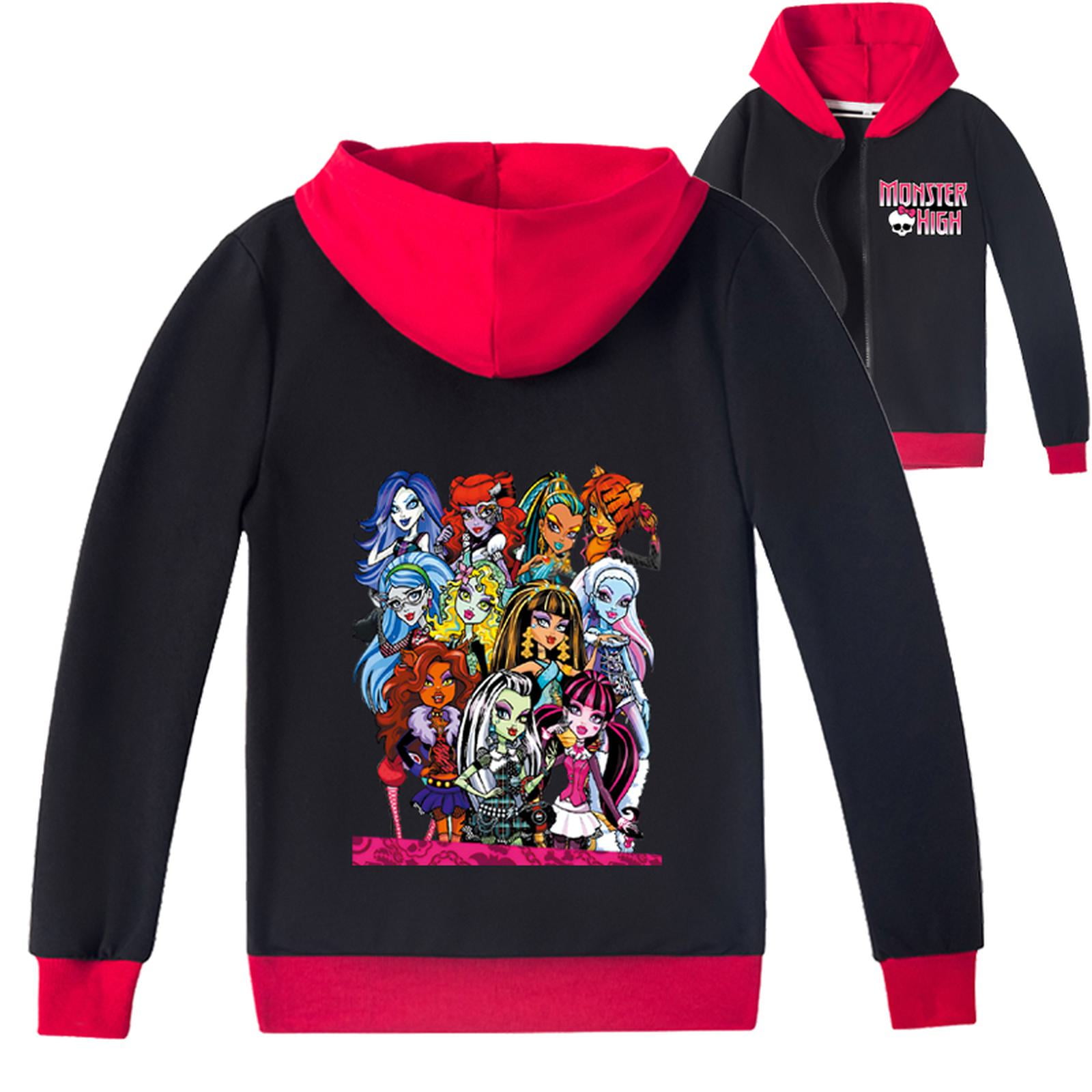 Monster High Zip-Up Hoodie for Kids - Cool Unisex Style for Boys and ...