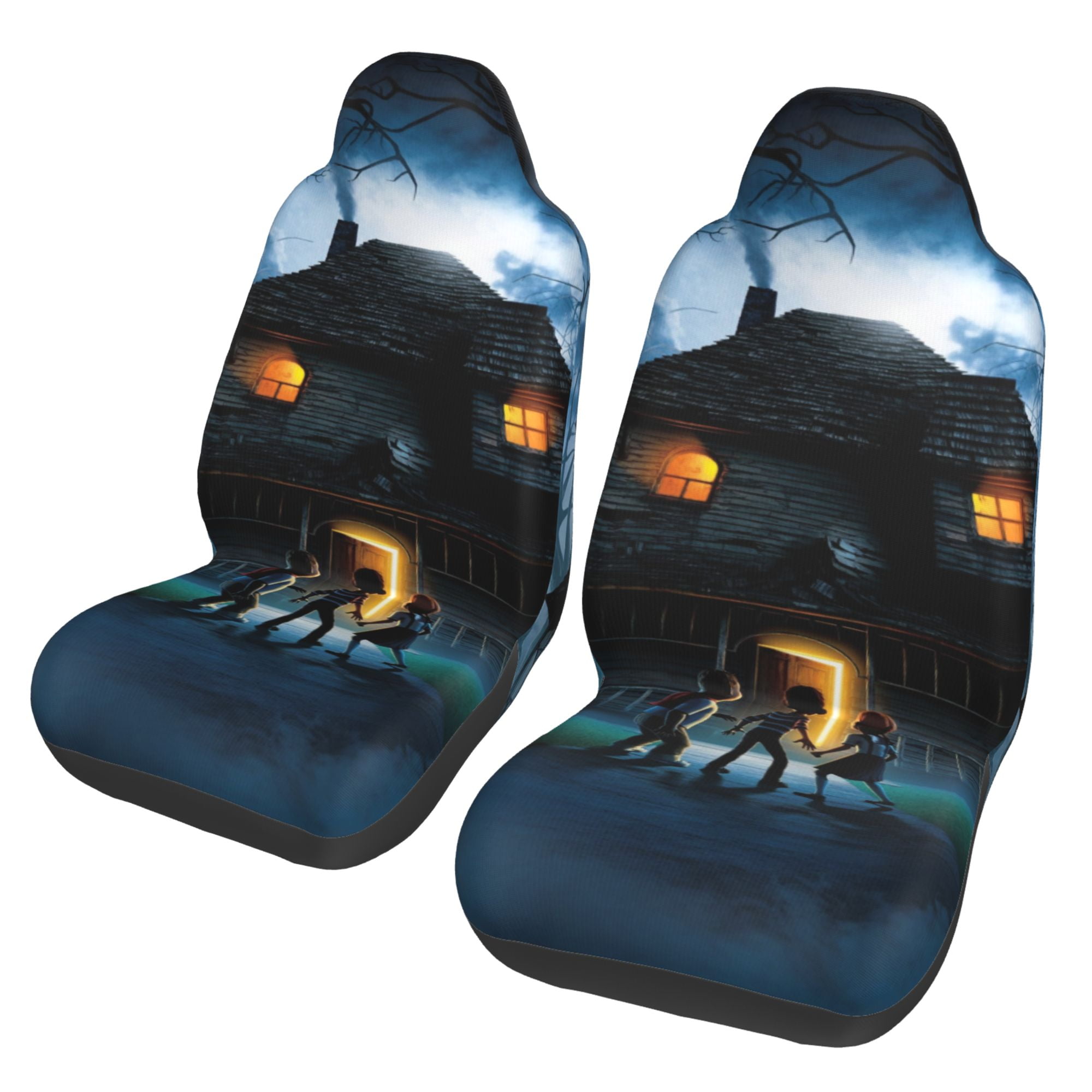 Monster House Car Front Seat Covers 2 Pcs Universal Auto Seat Covers ...