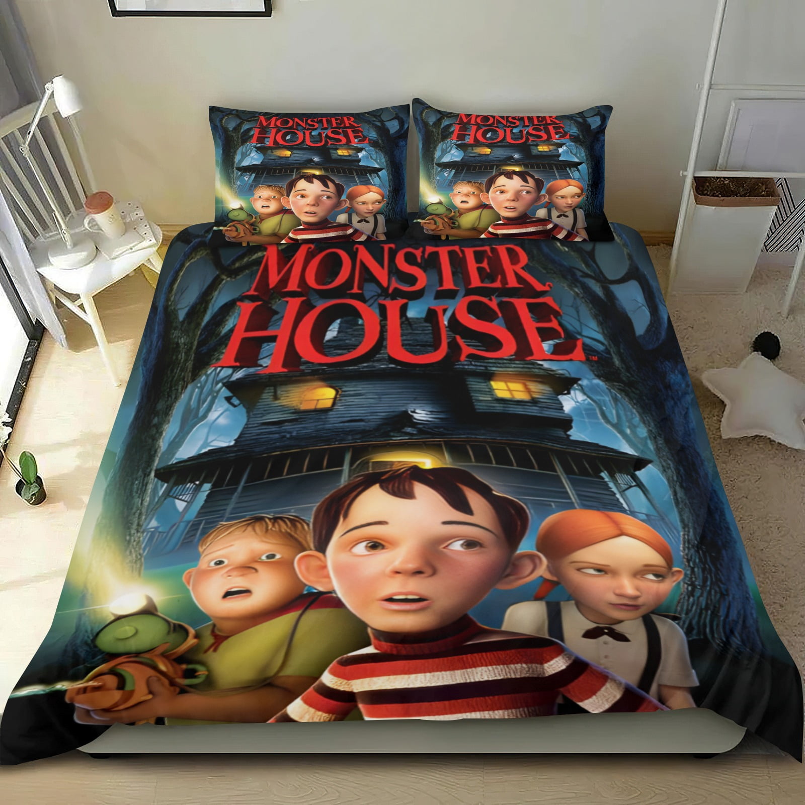 Monster House thin bedding set has an iconic print, Perfect for fans ...