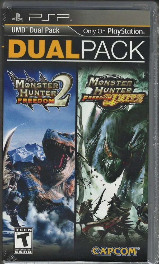 Monster Hunter Freedom 2 And Freedom Unite Dual Pack Psp - Walmart.com