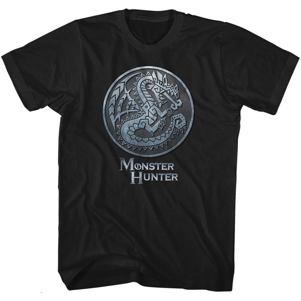 Monster Hunter Monster Emblem Black Adult T-Shirt 4Xlt - Walmart.com