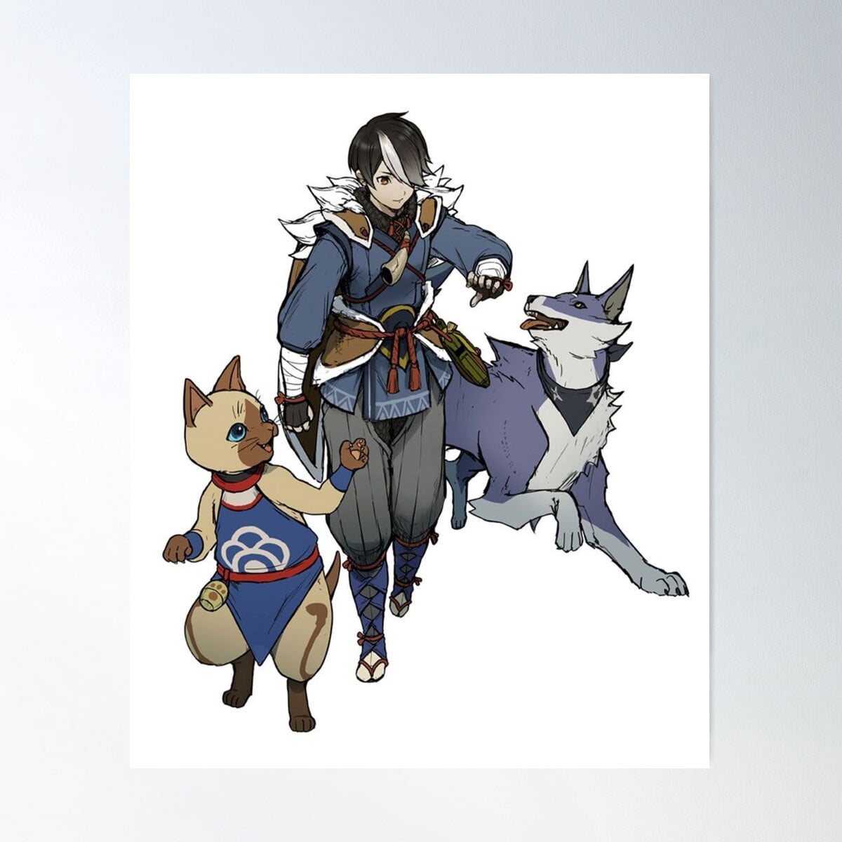 Monster Hunter Rise Poster Wall Art, Modern Wall Decor For Living Room ...