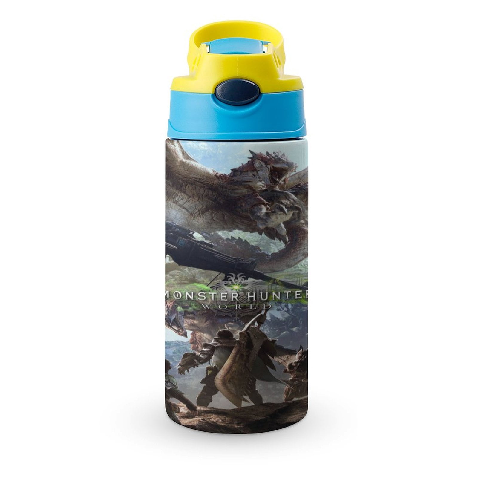Monster Hunter Wilds Children Water Bottle with Straw Vacuum Insulated ...