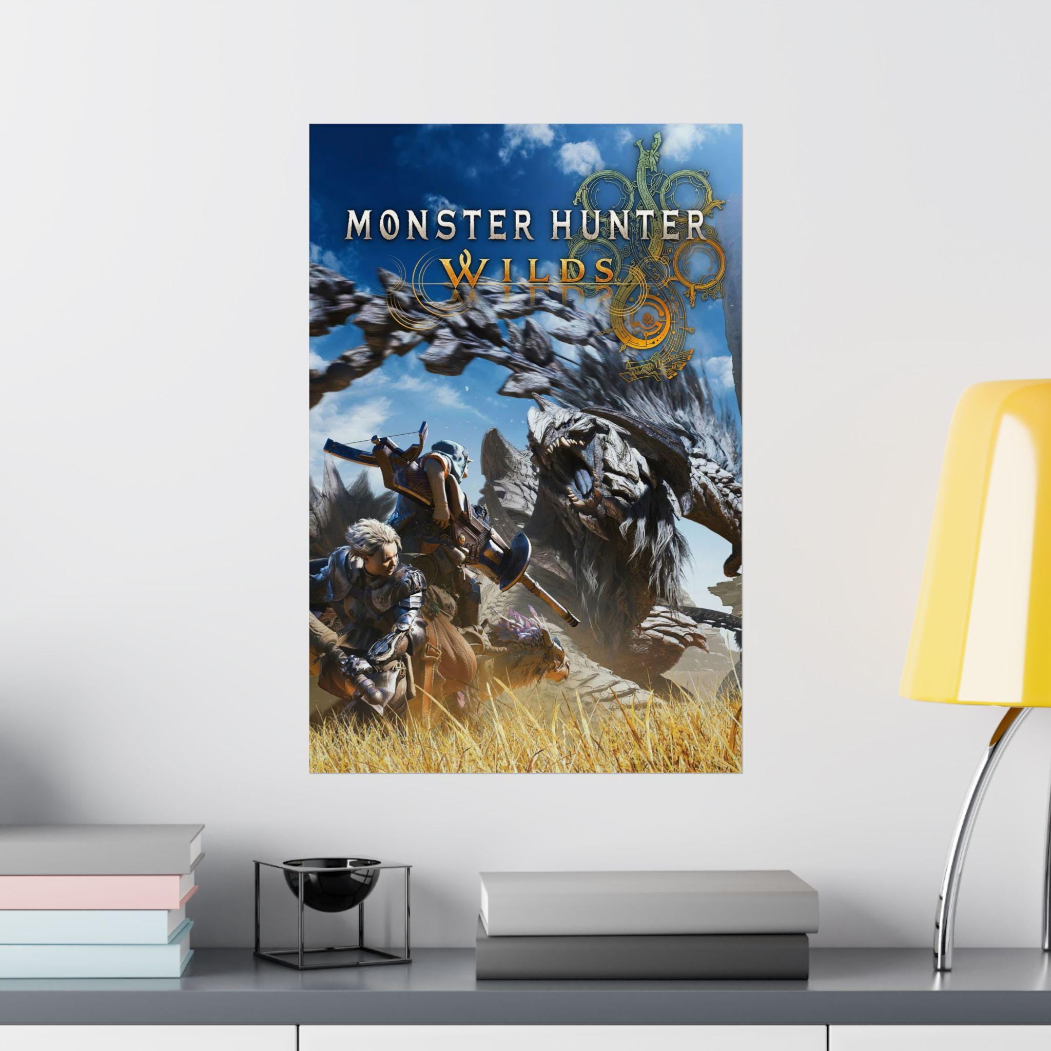 Monster Hunter Wilds Poster Print, Gamer Room Decor, Video Game Wall ...