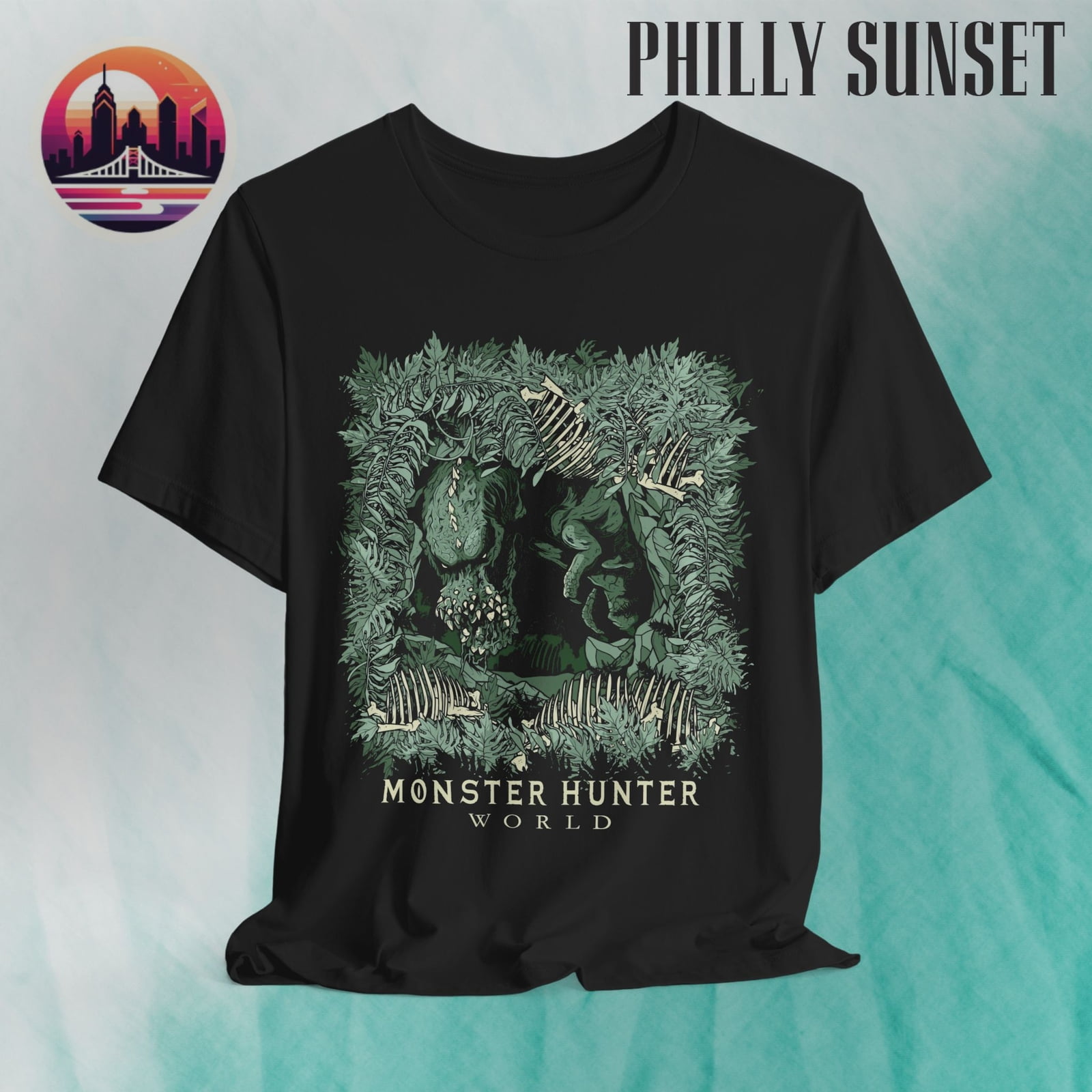 Monster Hunter World T-shirt, Monster Hunter, RPG, Capcom, Rathalos ...