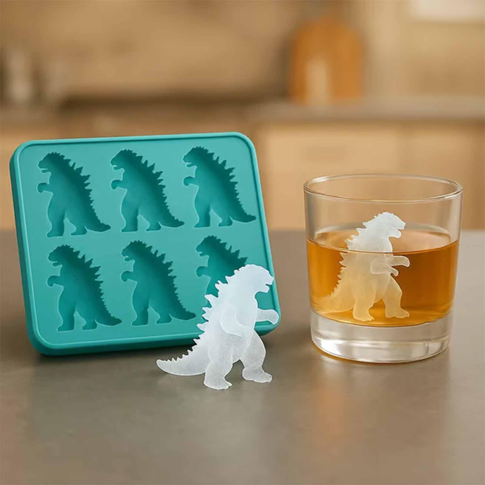 Monster Ice Cube Molds, Reusable Dinosaur Ice Mold, Silicone Popsicle ...