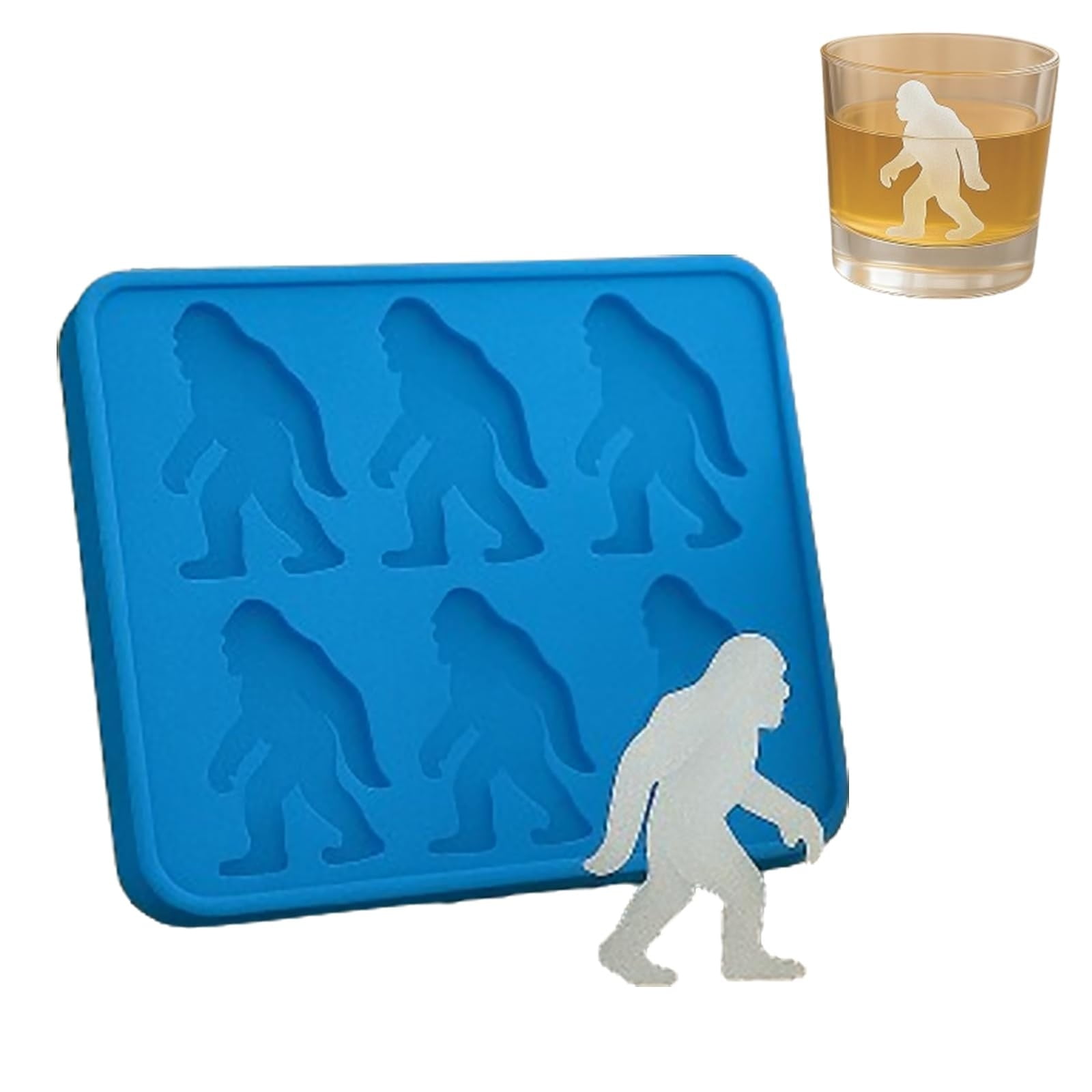 Monster Ice Cube Trays for Freezer - 6 Cavity Silicone Monster Ice Cube Molds, Food Grade ...