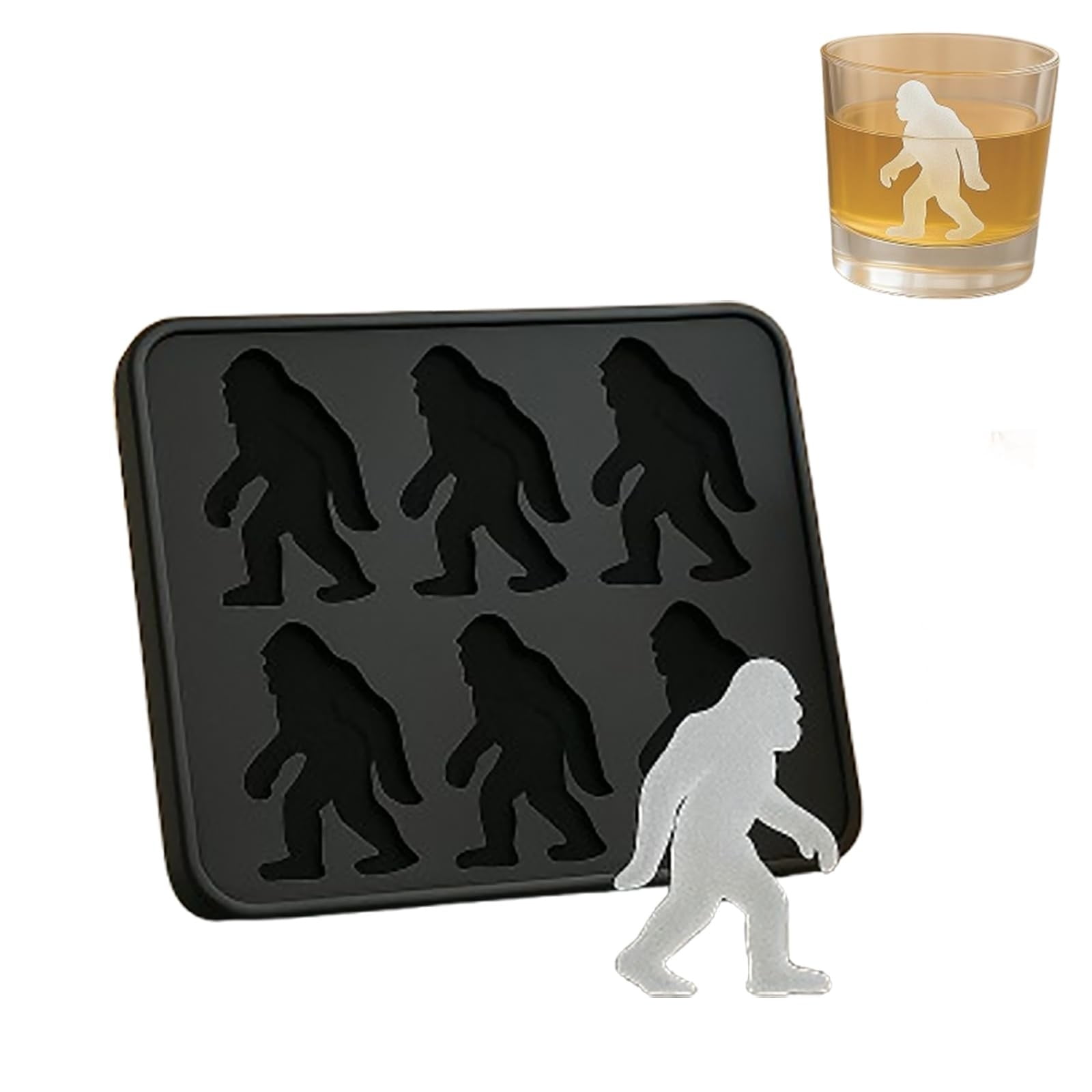 Monster Ice Cube Trays for Freezer - 6 Cavity Silicone Monster Ice Cube Molds, Food Grade ...