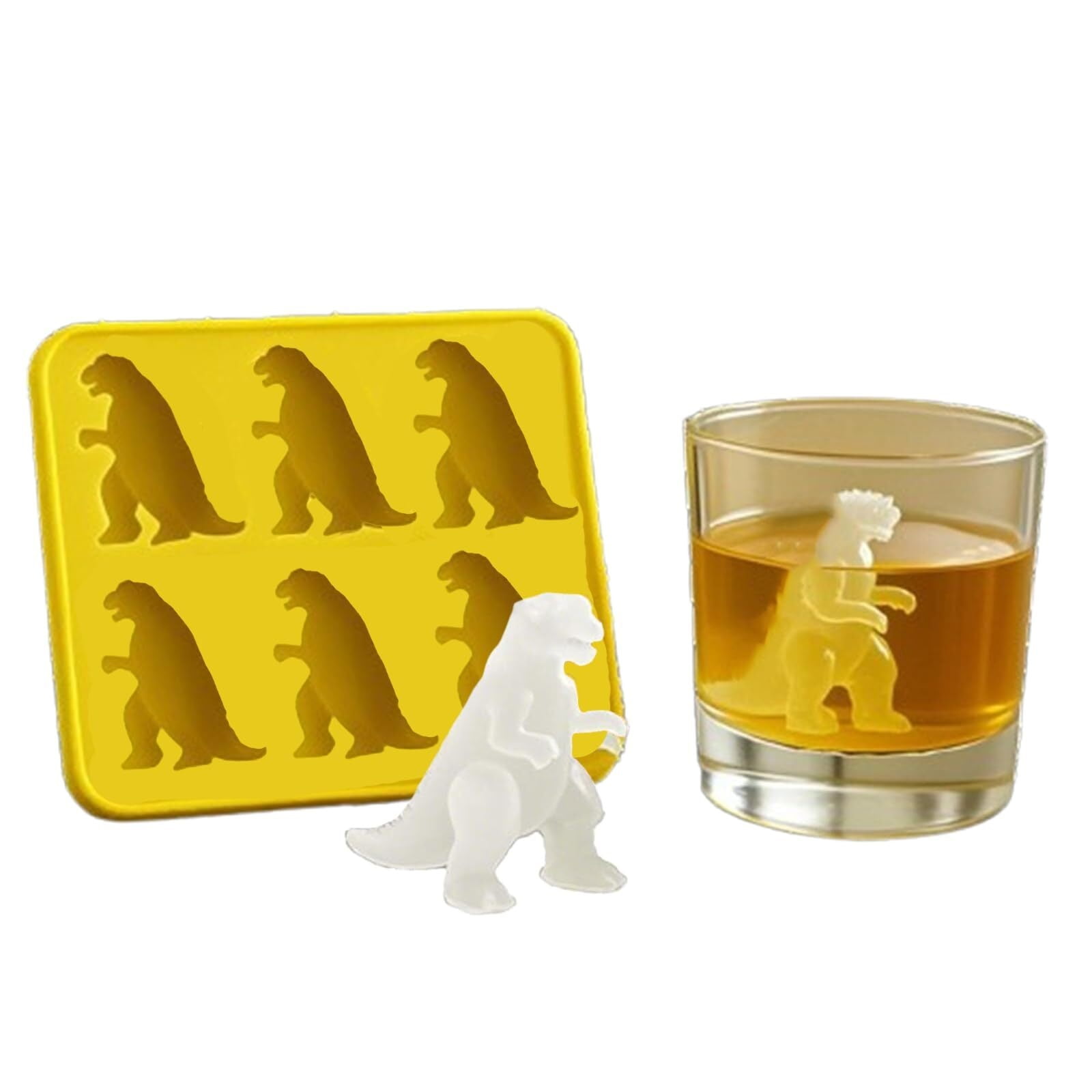 Monster Ice Mold,6 Cavity Silicone Ice Tray Food Grade Flexible Ice ...