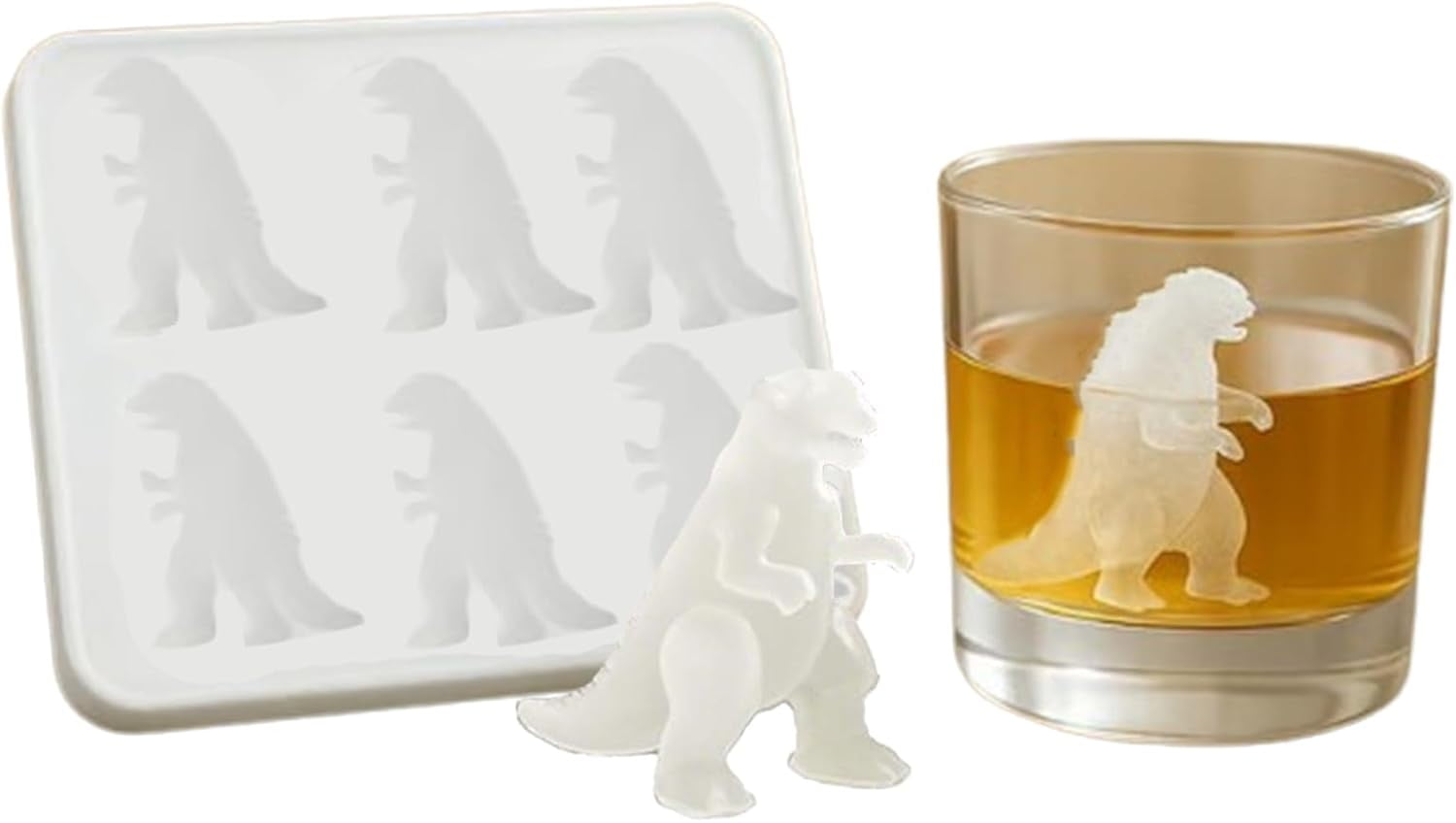 Monster Ice Mold,6 Cavity Silicone Ice Tray Food Grade Flexible Ice ...