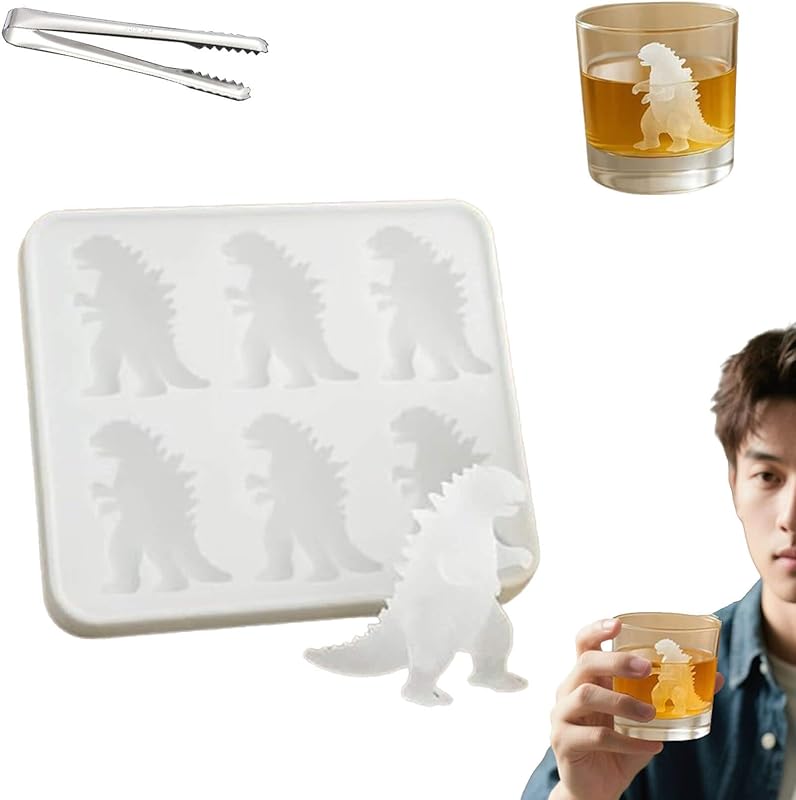Monster Ice Mold - 6 Cavity Silicone Monster Ice Cube Molds, Food Grade ...