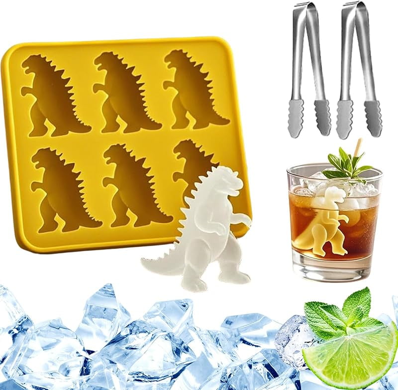 Monster Ice Mold,Food-Grade Flexible Ices Maker,6 Cavities Ice Pop ...