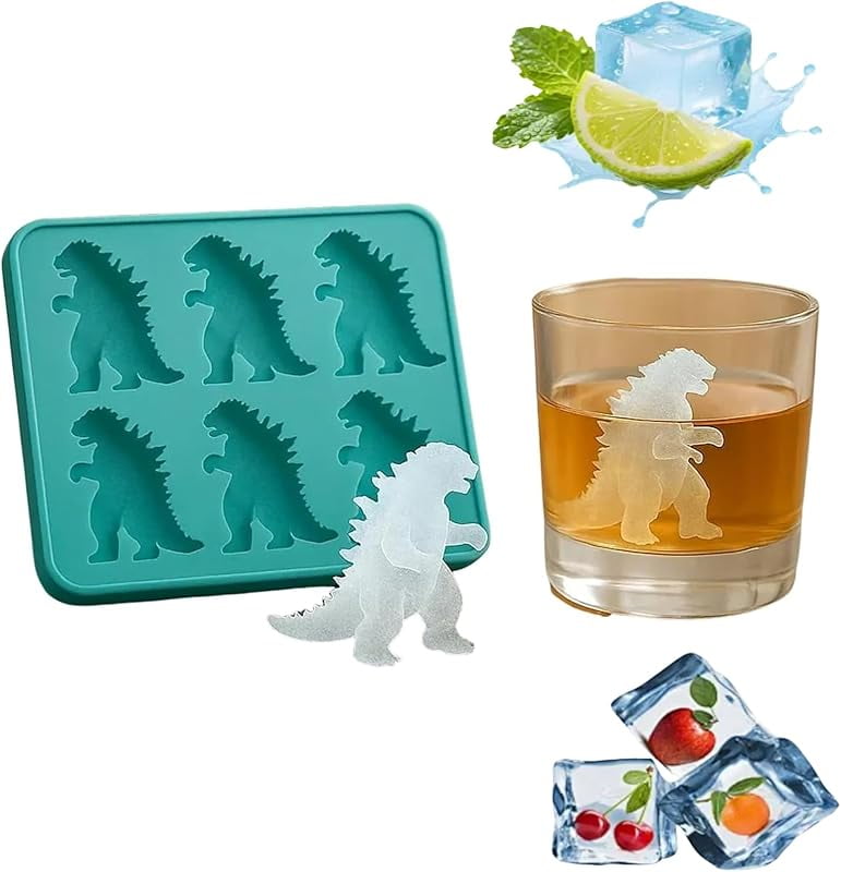Monster Ice Mold, Monster Ice Cube, Dinosaur Icy Cube Tray, Silicone Ice Cube Mold Fun Ice Mold ...