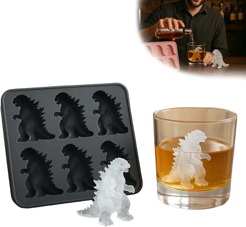 Monster Ice Mold, Monster Ice Cube Molds, Mold Makes 6 Giant Whiskey Ice Dragon Silicone for ...