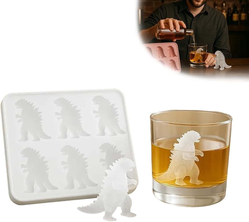 Monster Ice Mold, Monster Ice Cube Molds, Mold Makes 6 Giant Whiskey ...