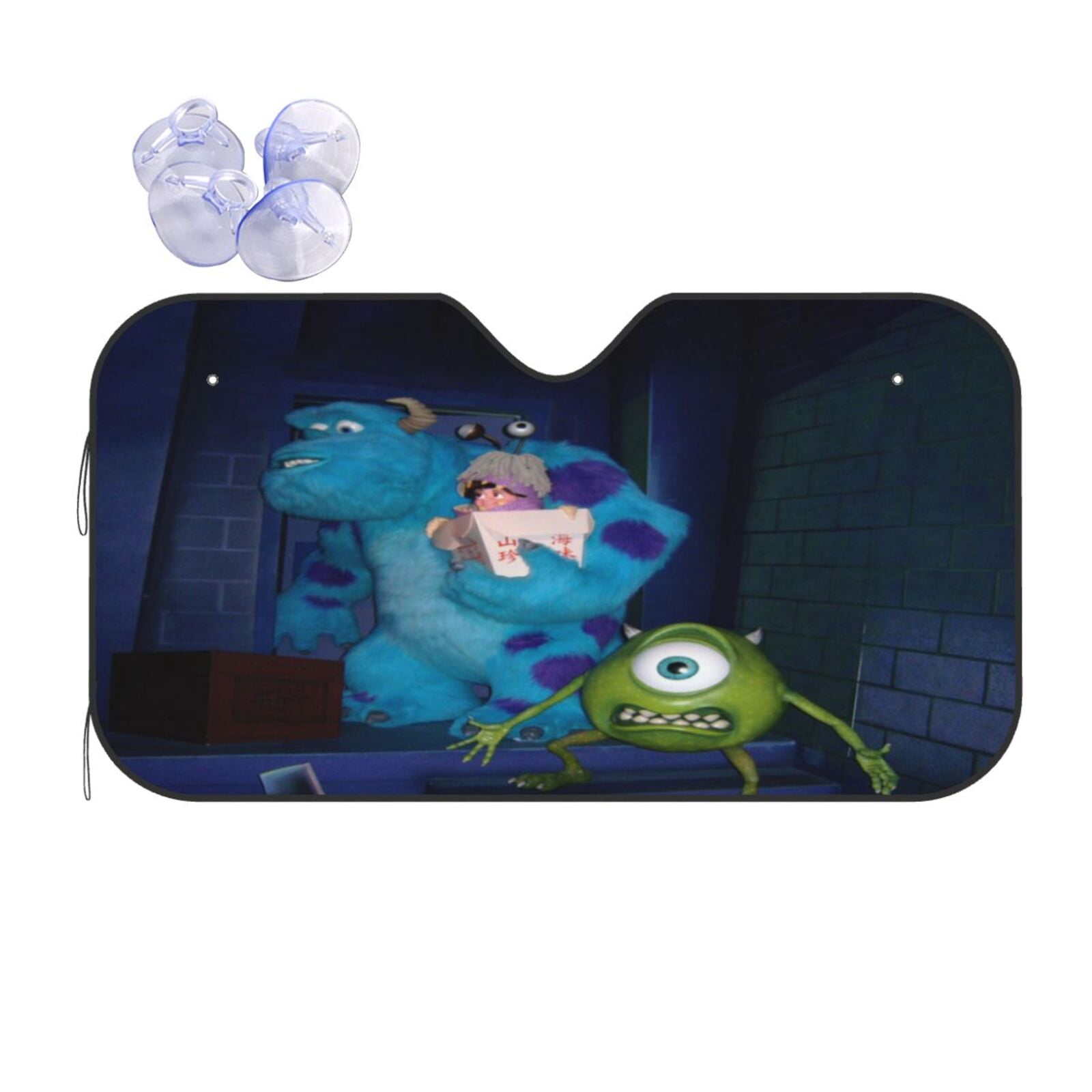 Monster Inc Car Sun Shade Windshield Cartoon Sun Shade for Car Truck & SUV Front Window Shade ...