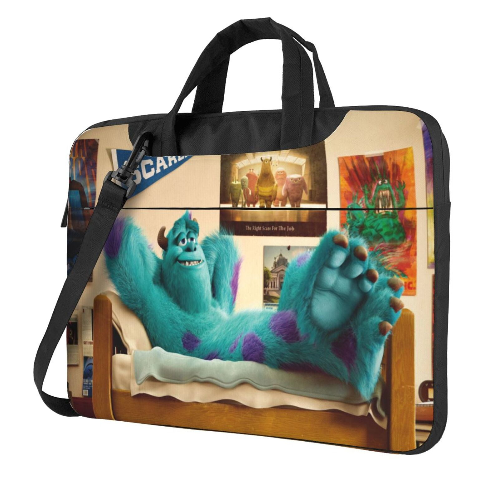 Monster Inc Laptop Bag with Extra Pocket Soft Carrying Handle ...