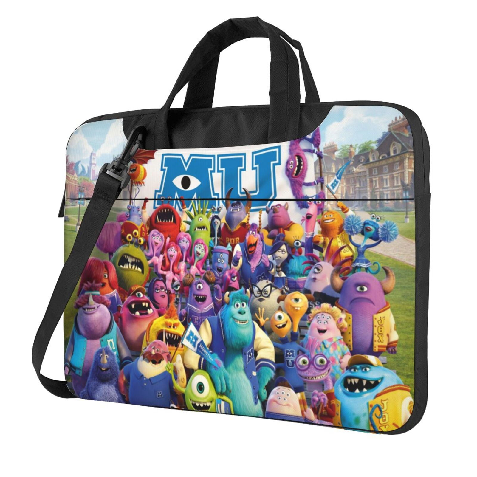 Monster Inc Laptop Bag with Extra Pocket Soft Carrying Handle ...
