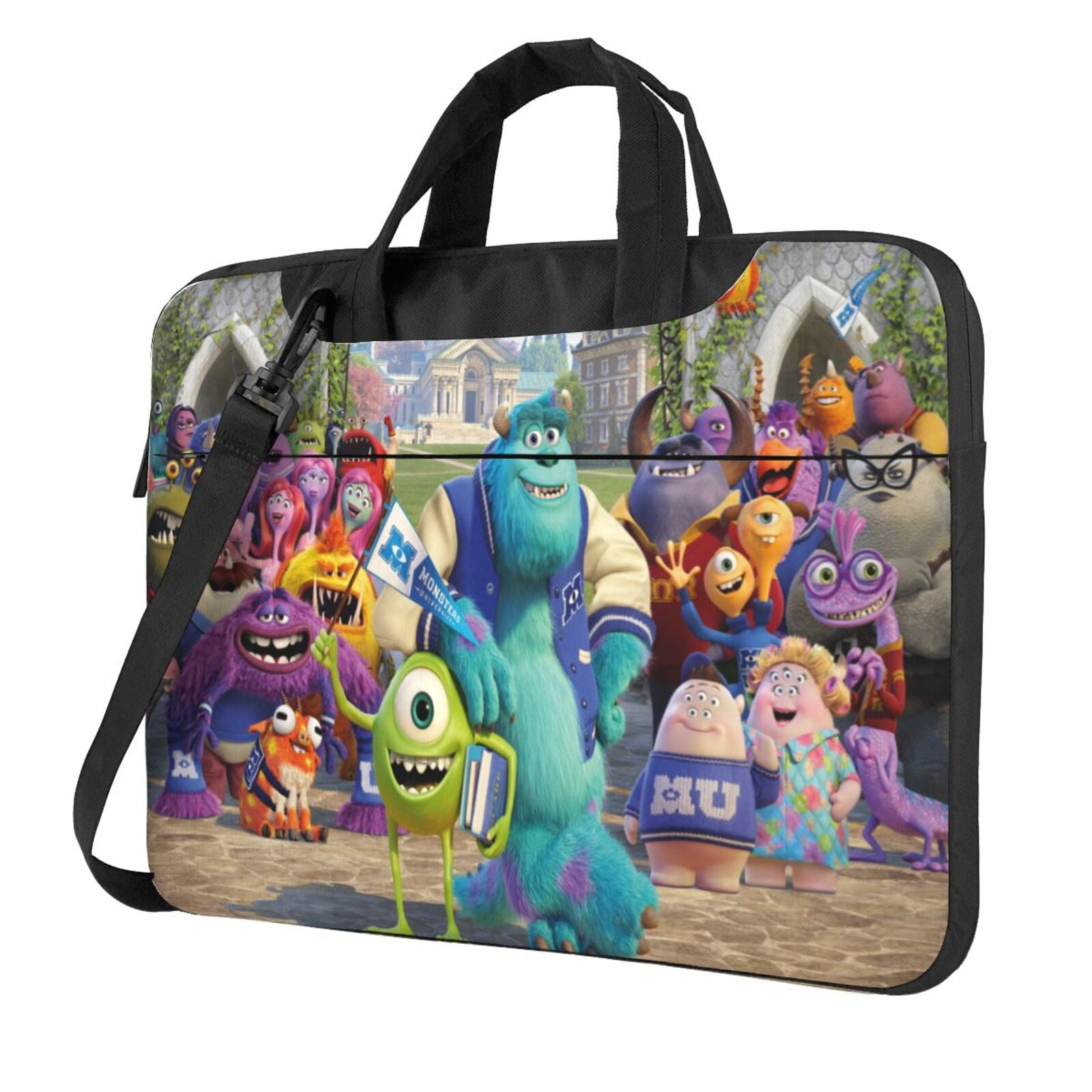 Monster Inc Laptop Bag with Extra Pocket Soft Carrying Handle ...