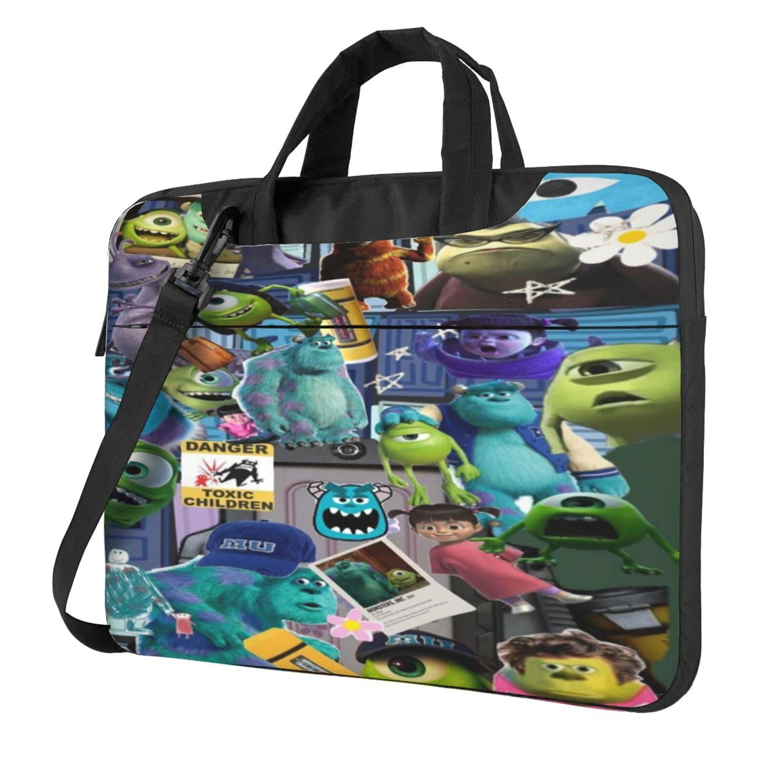 Monster Inc Laptop Bag with Extra Pocket Soft Carrying Handle ...