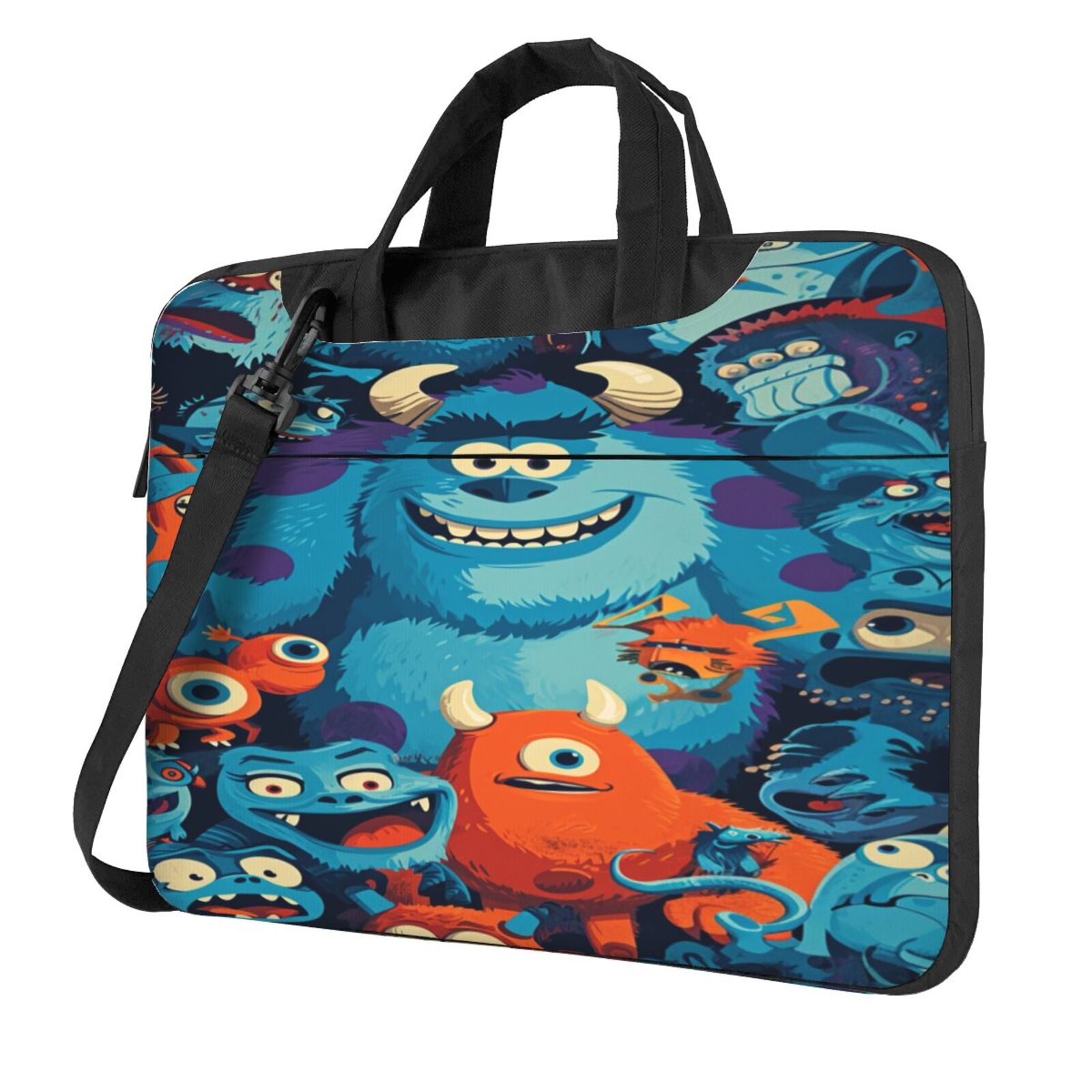Monster Inc Laptop Bag with Extra Pocket Soft Carrying Handle ...