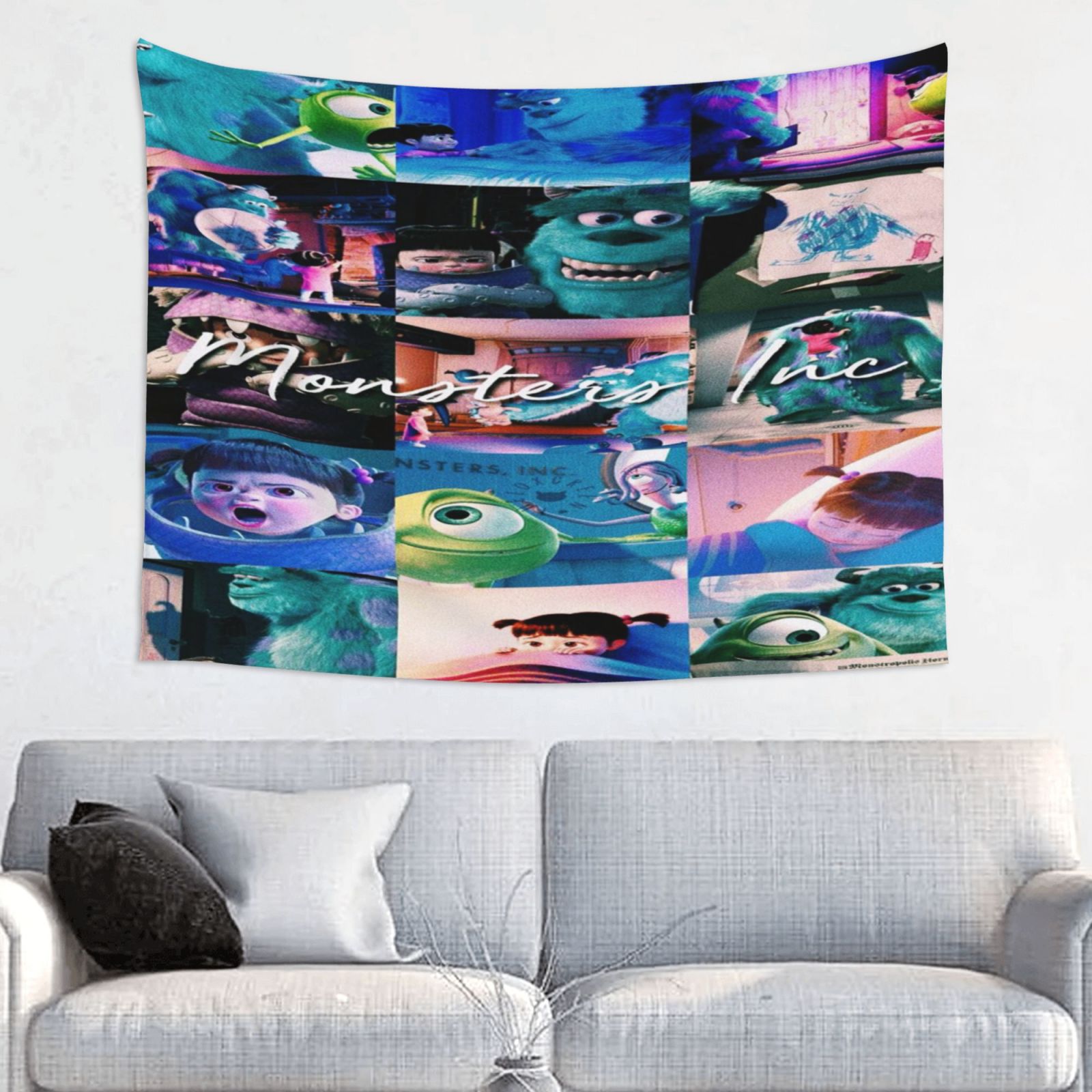 Monster Inc Tapestry Cool Tapestry Art Prints Wall Painting Artworks ...