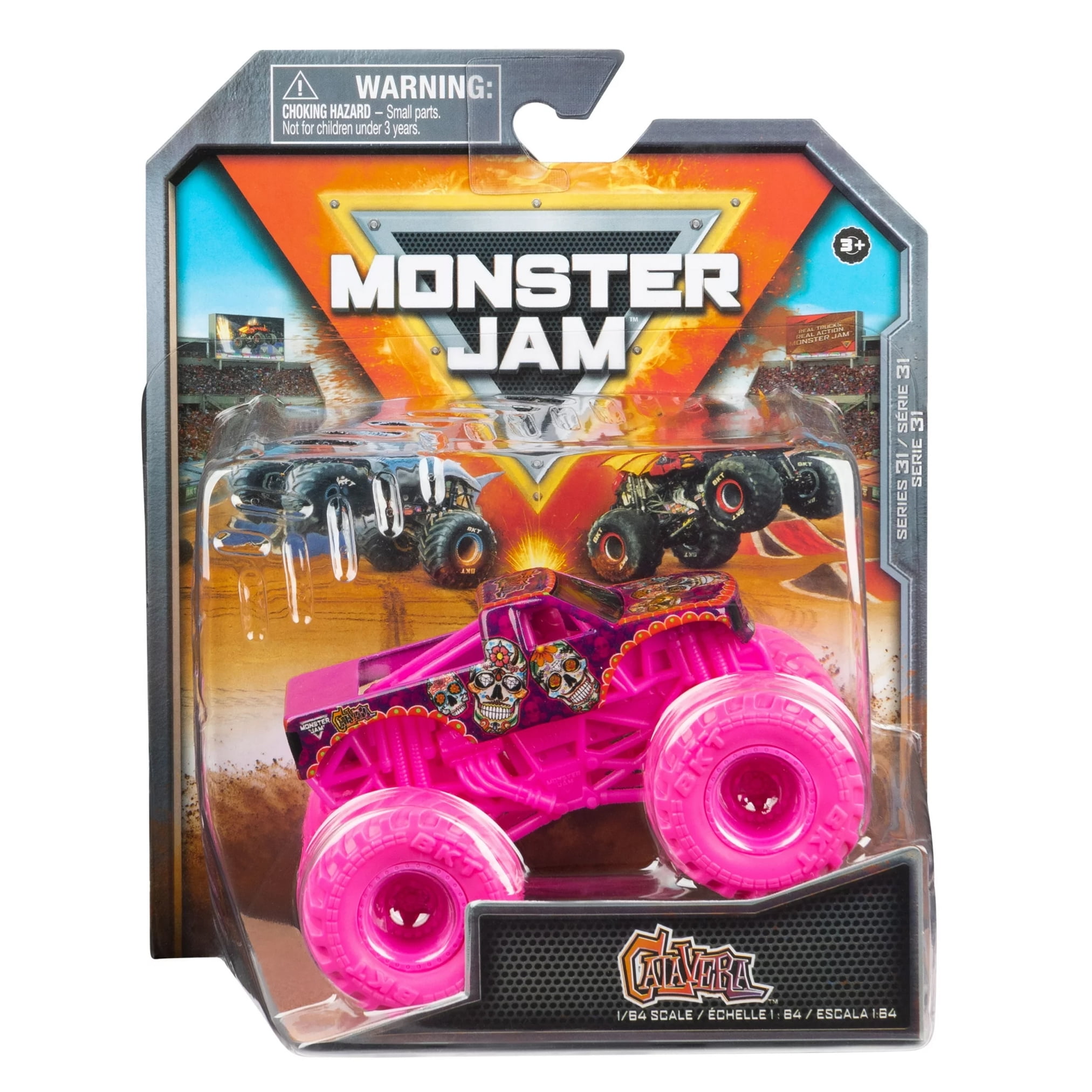 Monster Jam Official Calavera 1:64 Diecast Monster Truck Vehicle ...