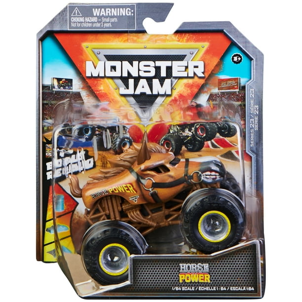 Monster Jam 1:64 Horse Power Monster Truck, Crazy Creatures Series ...