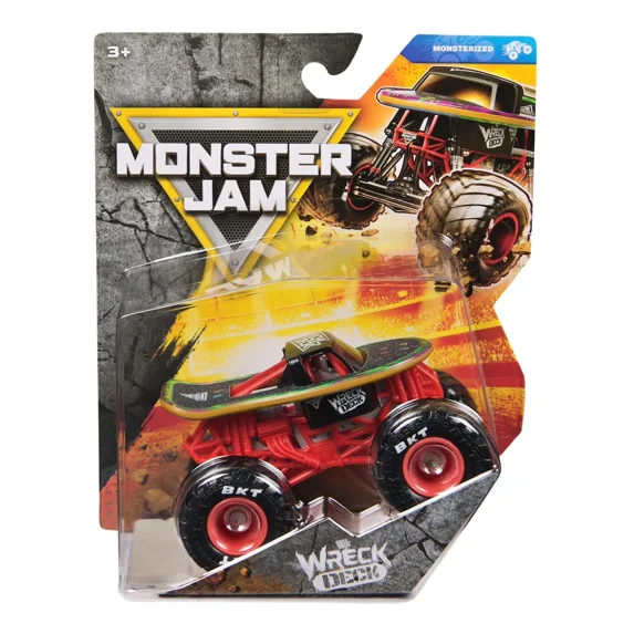 Monster Jam 1:64 Tech Deck Wreck Deck Die-Cast Monster Truck Series 45 ...
