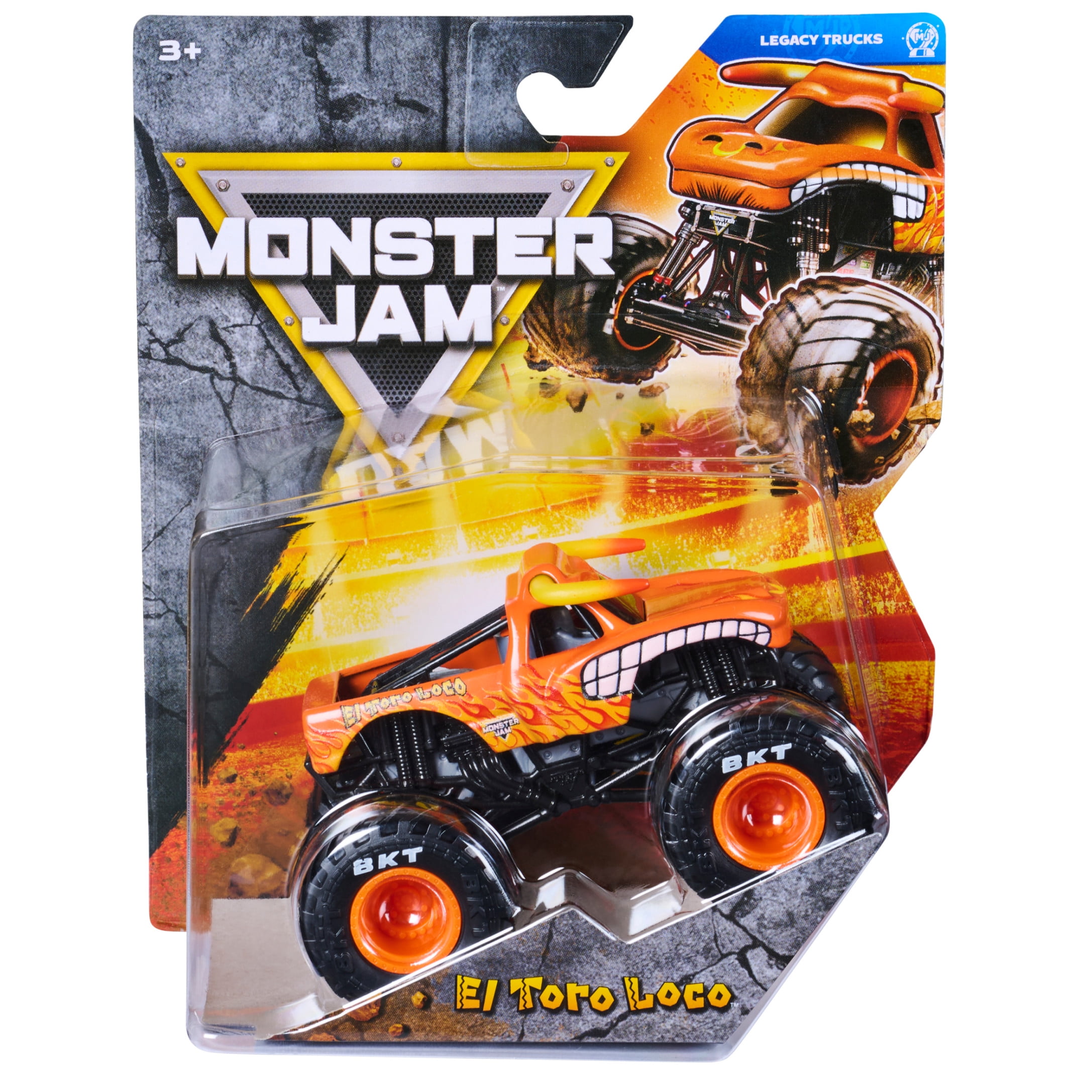 Monster Jam, Official El Toro Loco Monster Truck, Die-Cast Vehicle, 1: ...