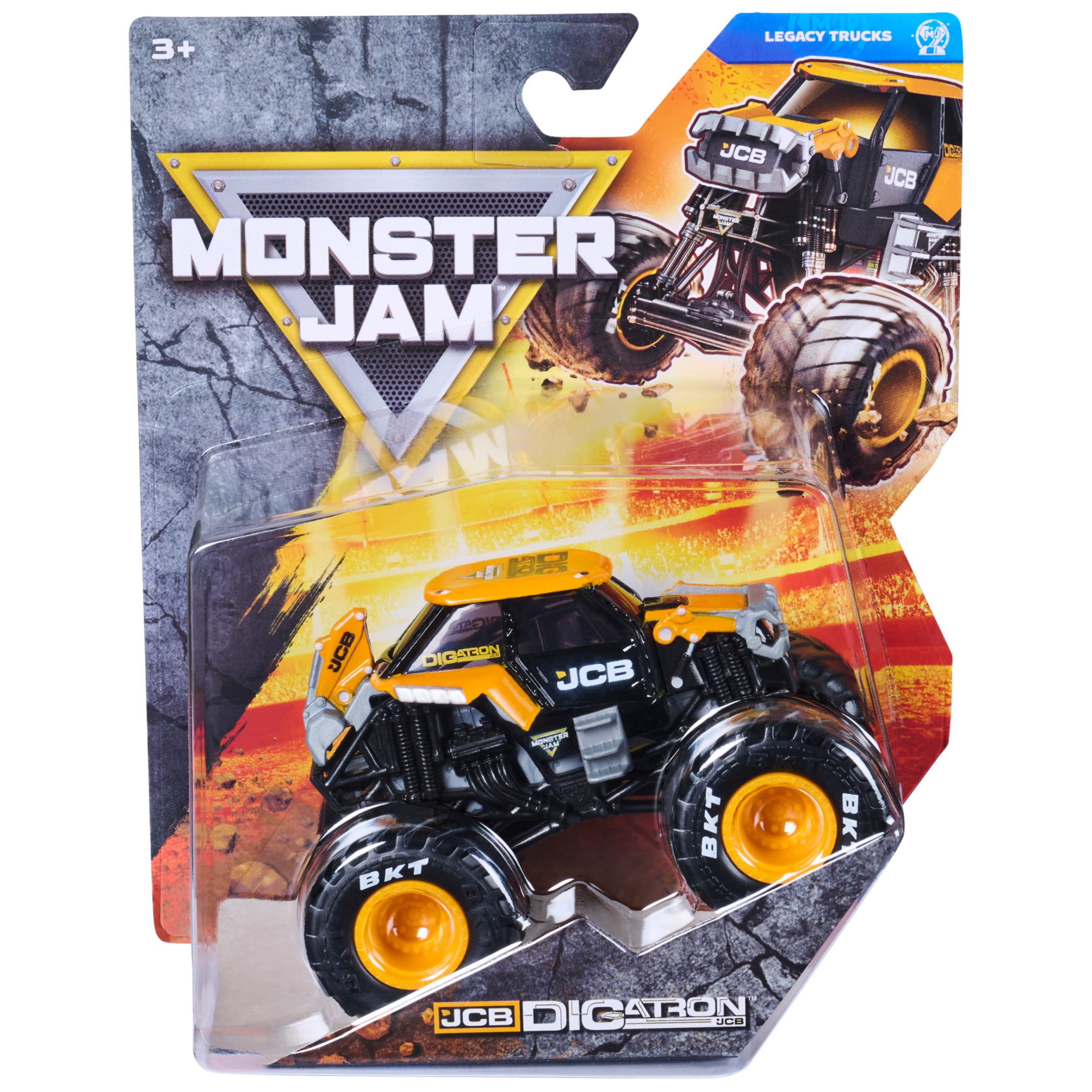 Monster Jam, Official Digatron Monster Truck, Die-Cast Vehicle, 1:64 ...