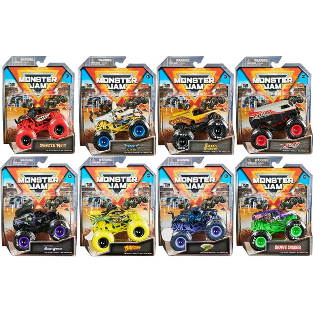 Monster Jam 2024 Series 36 SET of 8 TRUCKS Official 1:64 Diecast ...