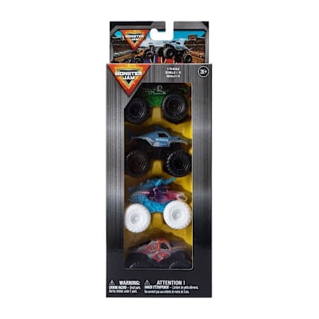 Monster Jam 4-Pack 1:72 Scale Monster Truck Set - Walmart.com