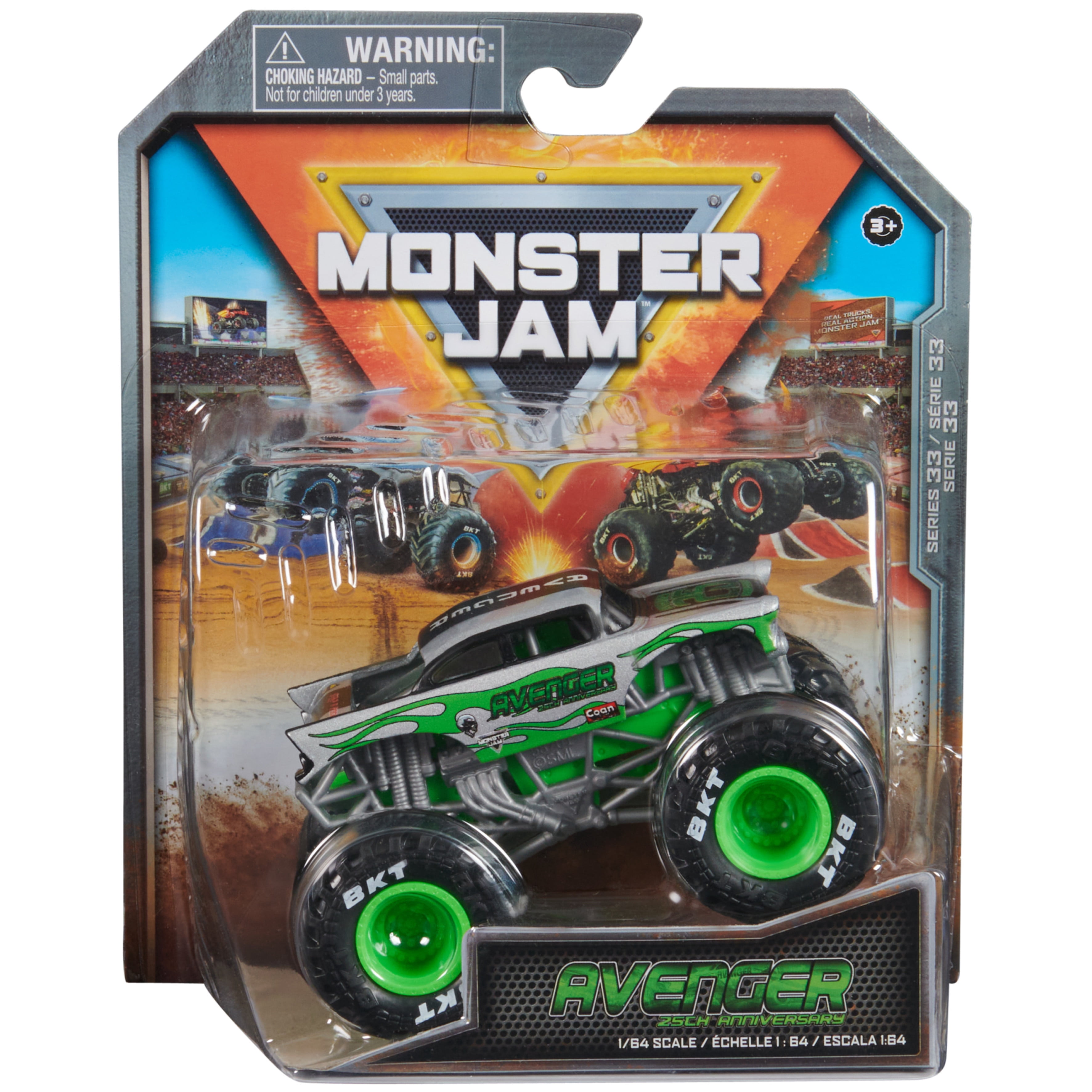 Monster Jam Avenger - 1:64 Scale Monster Trucks, Girl and Boy Toys ...