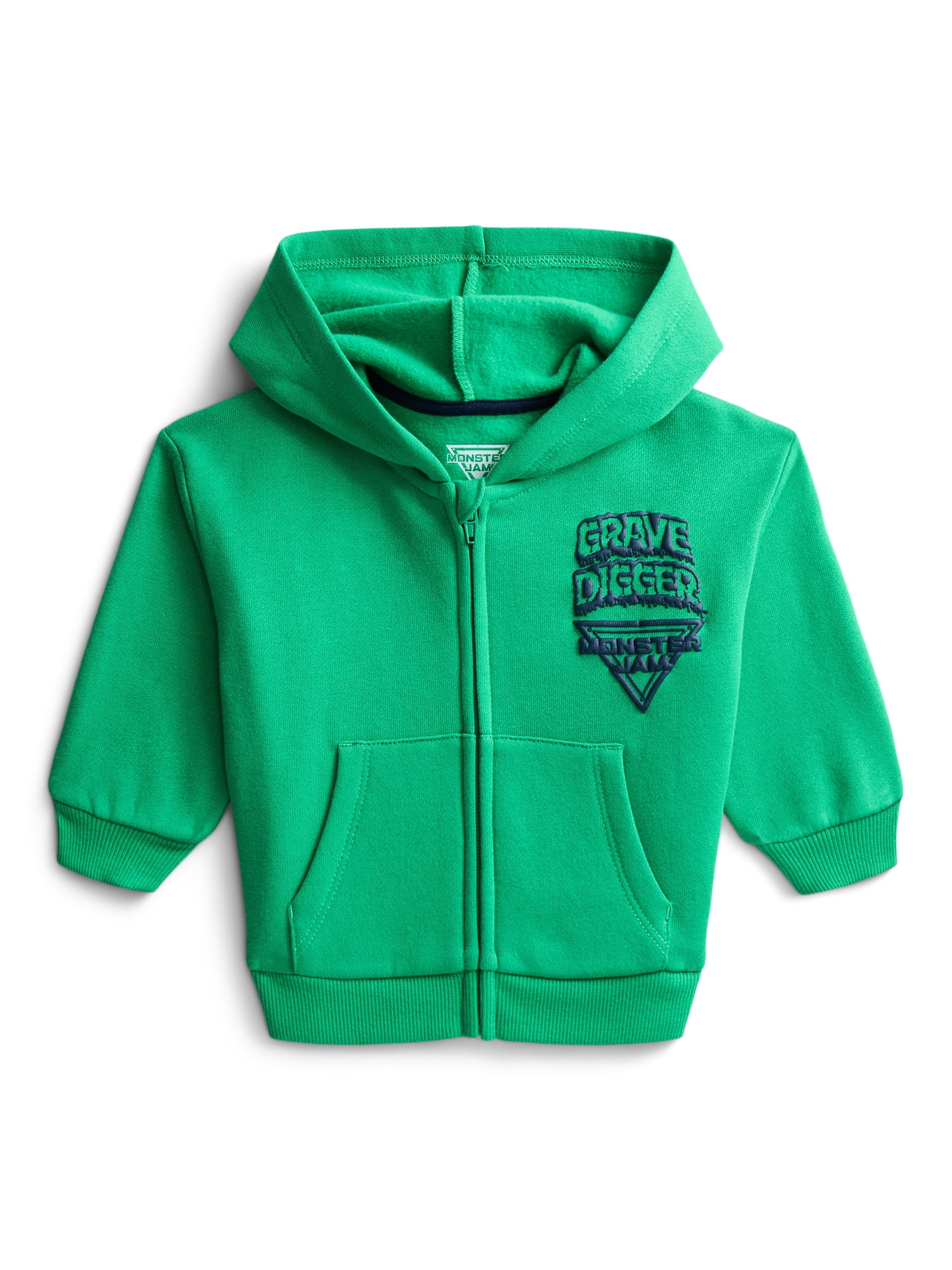 Monster Jam Baby Boys' Full Zip Graphic Hoodie, Sizes 0/3M-6/9M ...