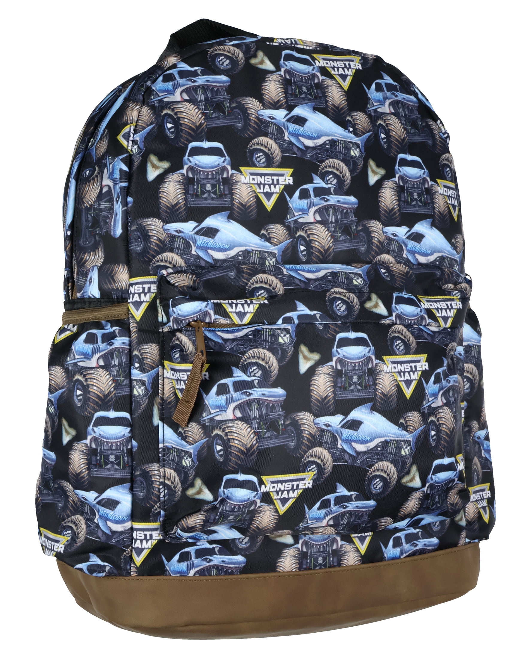 Monster Jam Backpack Allover Megalodon Design Travel Daypack Tech Bag ...