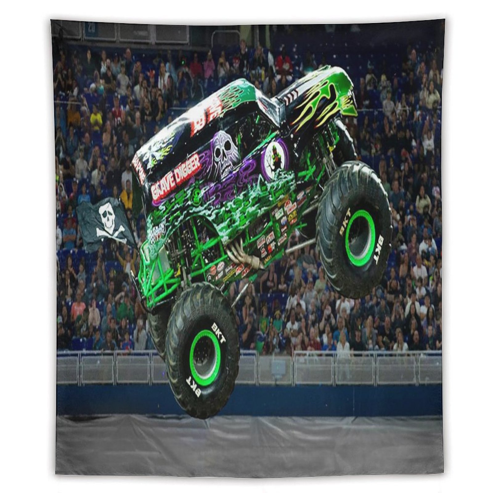 Monster Jam Bag Funny Tapestry for Room Man Cave Wall Decor Flags with ...