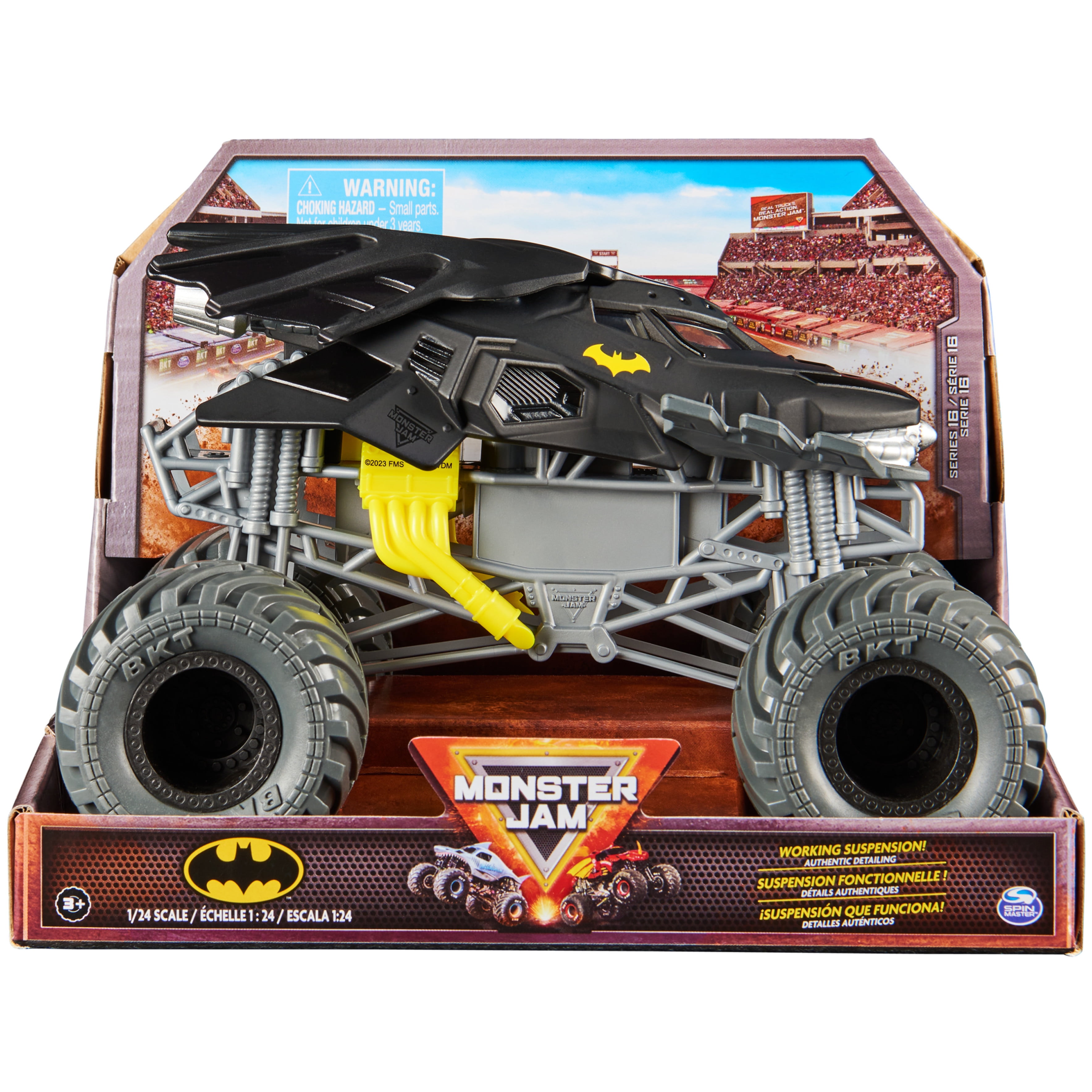 Monster Jam, Batman 1:24 Scale Die-Cast Monster Truck - Walmart.com
