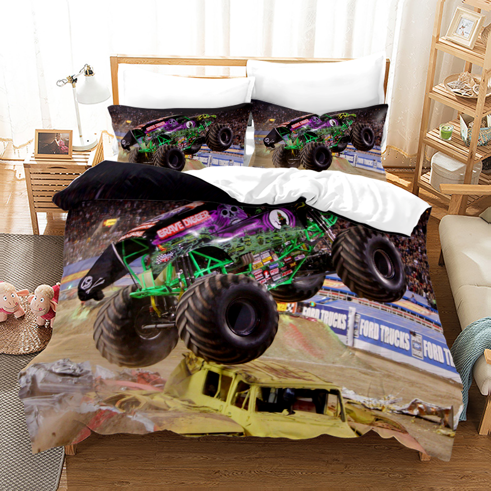 Monster Jam Bedding Set Single Twin Full Queen King Size Monster Jam ...