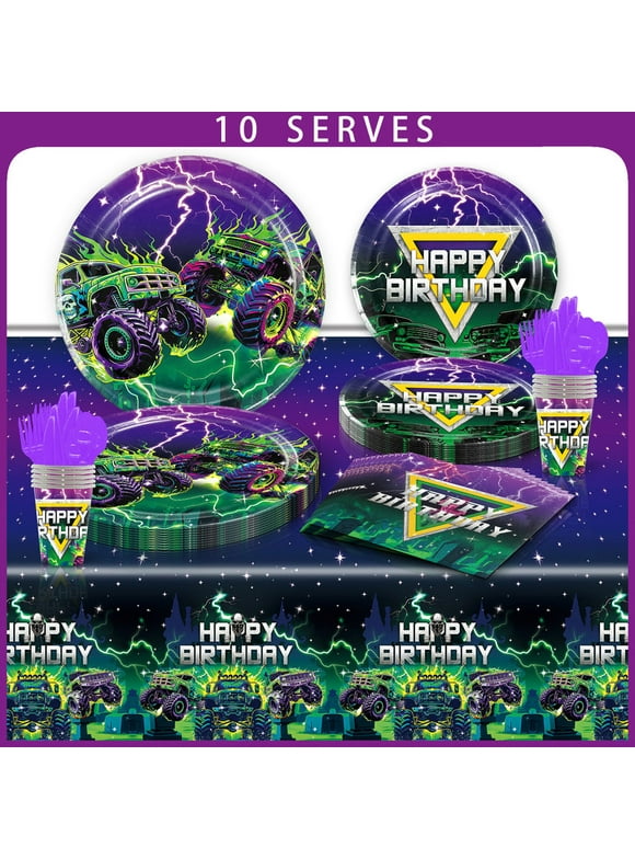 Monster Jam Party Supplies in Party & Occasions - Walmart.com