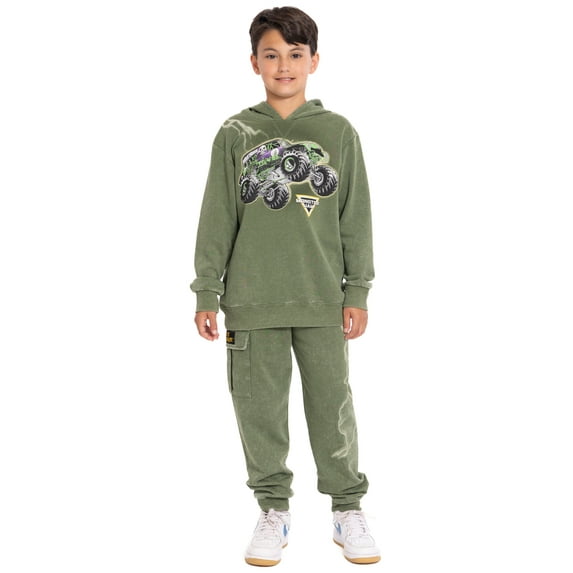 Monster Jam Boys Hooded Graphic Sweatshirt and Jogger Pants Set, 2 ...
