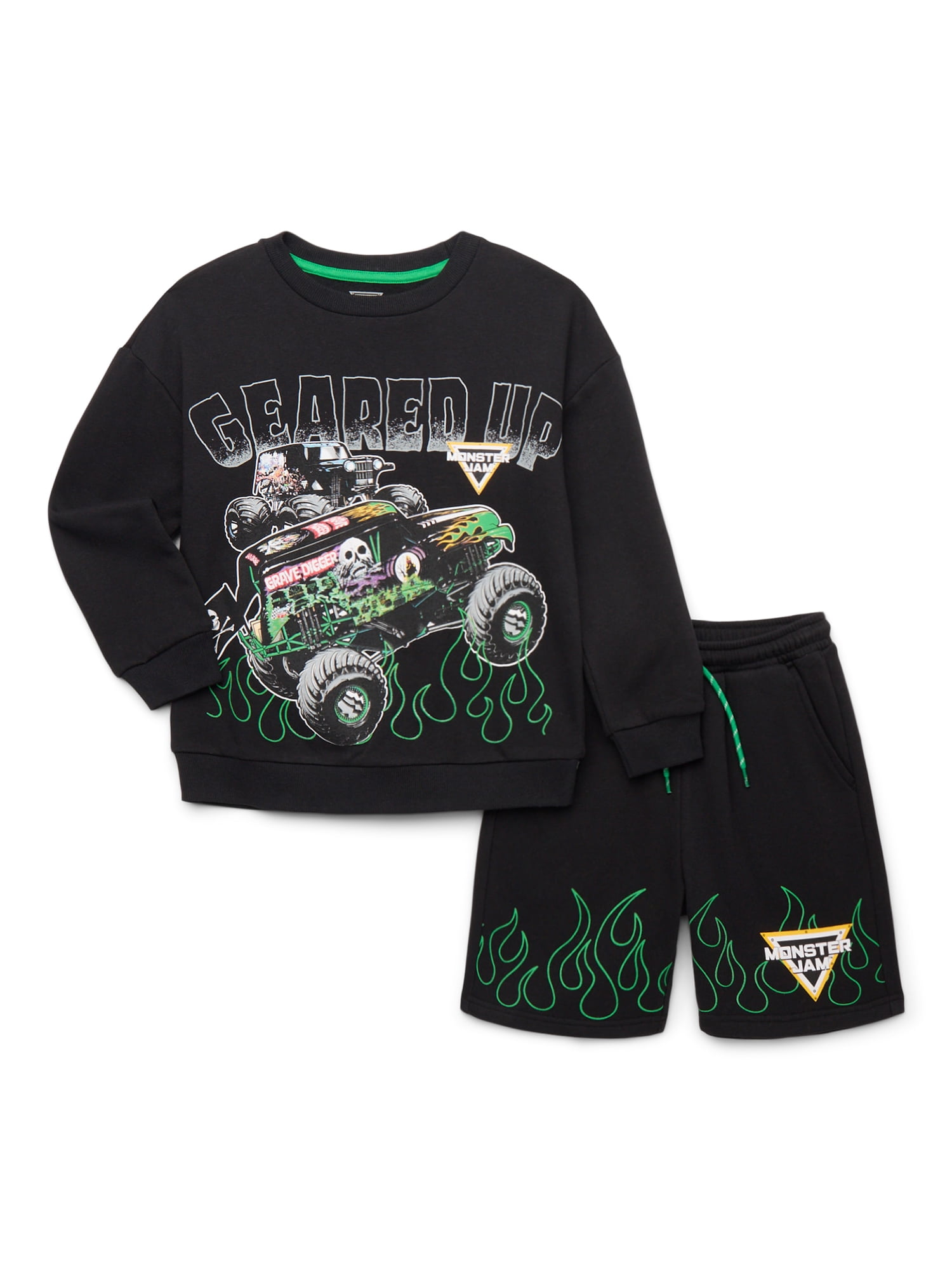 Monster Jam Boys licensed fleece short set, sizes 4-18 - Walmart.com