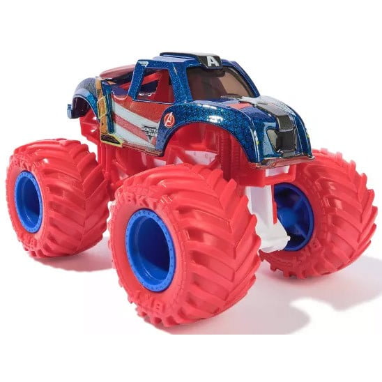 Monster Jam Captain America Diecast Car (No Packaging) - Walmart.com
