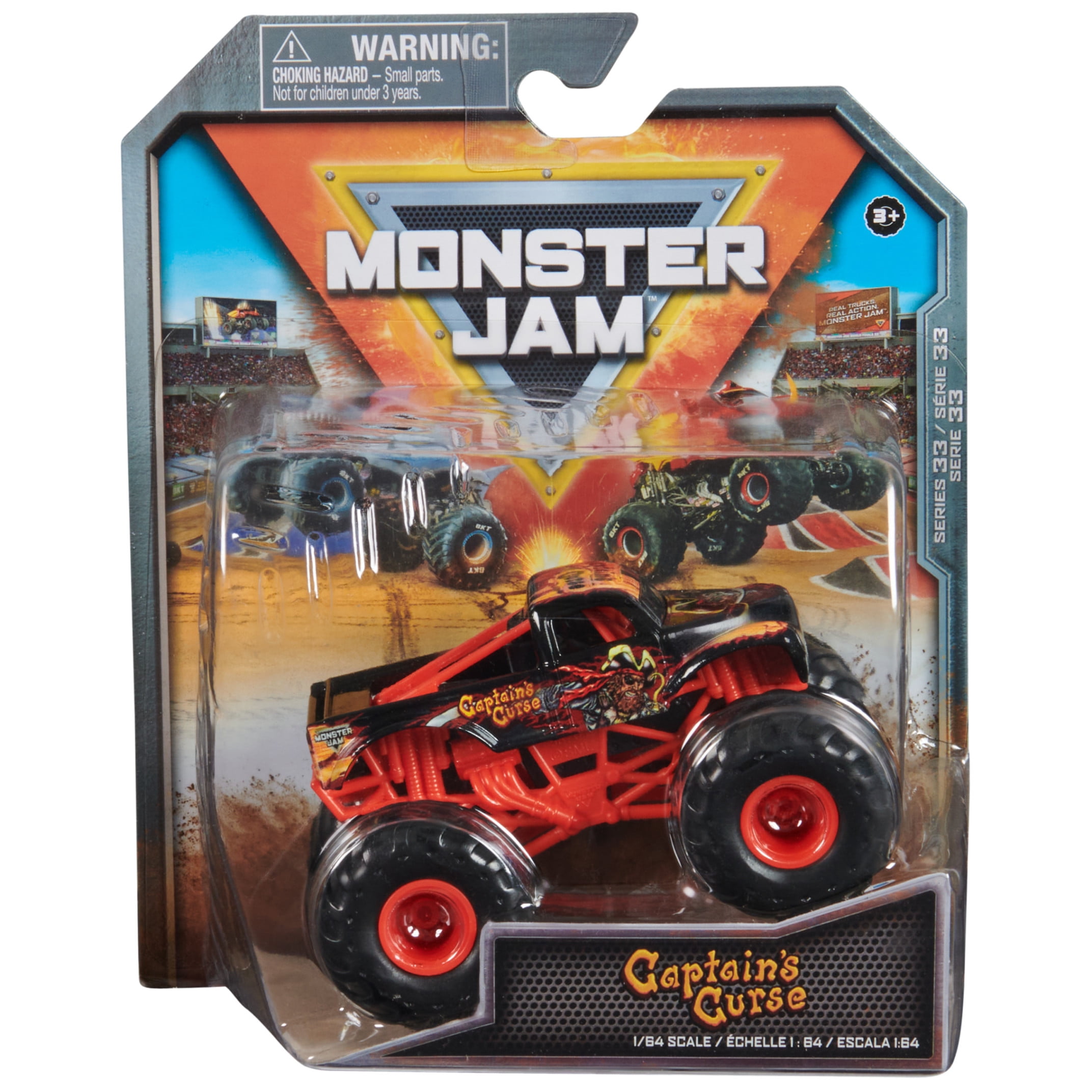 Monster Jam Captain's Curse - 1:64 Scale Monster Trucks, Girl and Boy ...